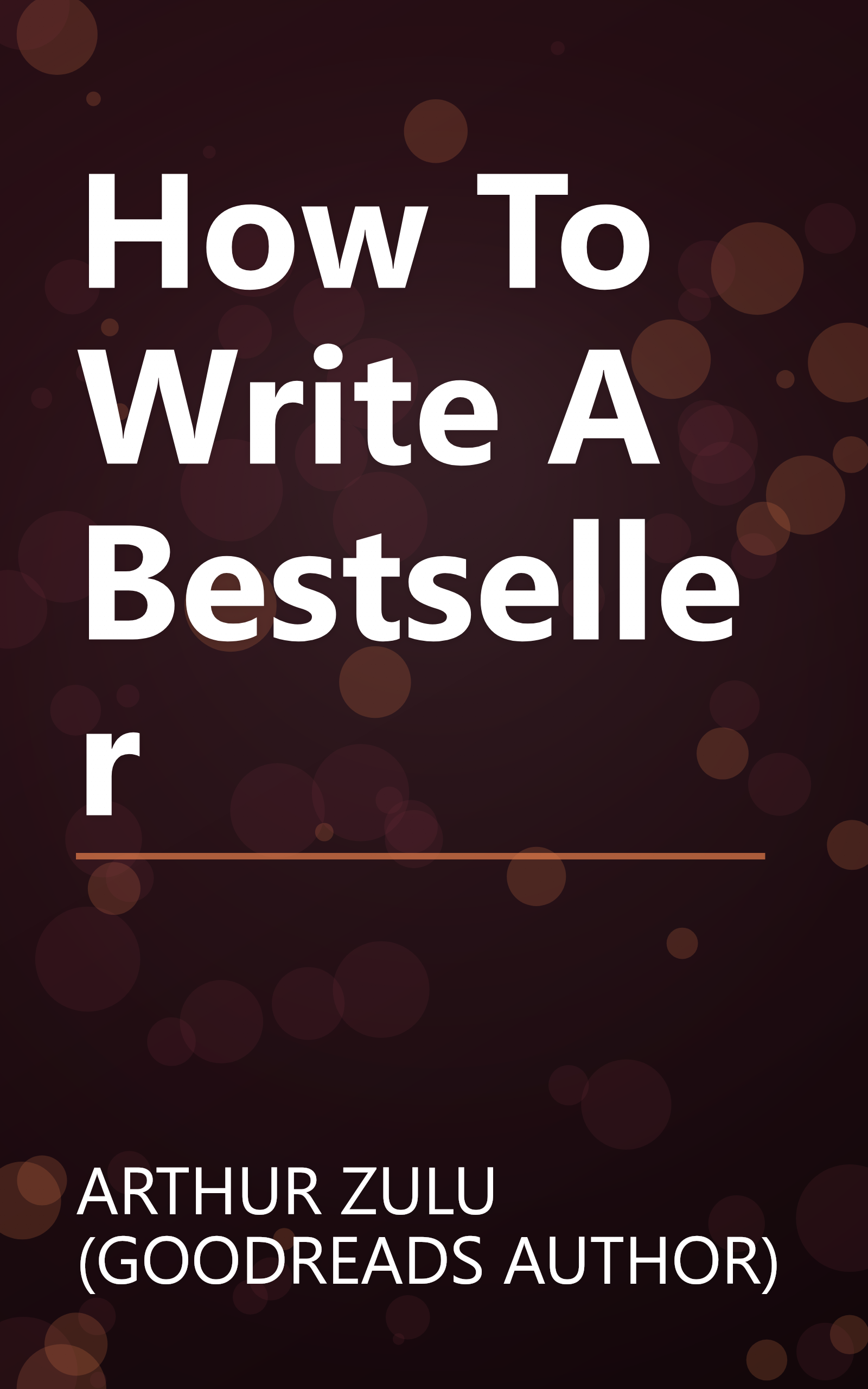 How To Write A Bestseller book cover