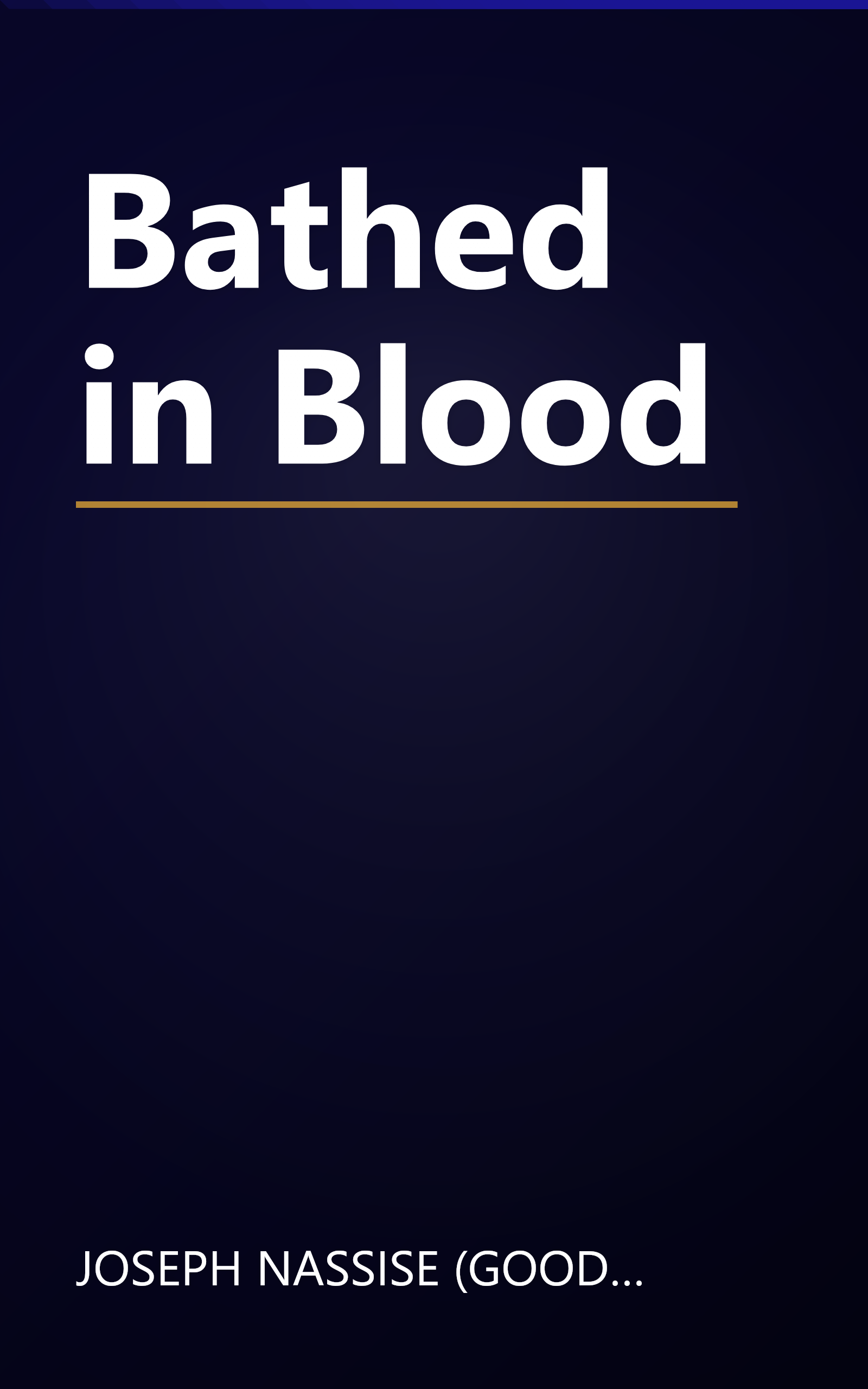 Bathed in Blood book cover