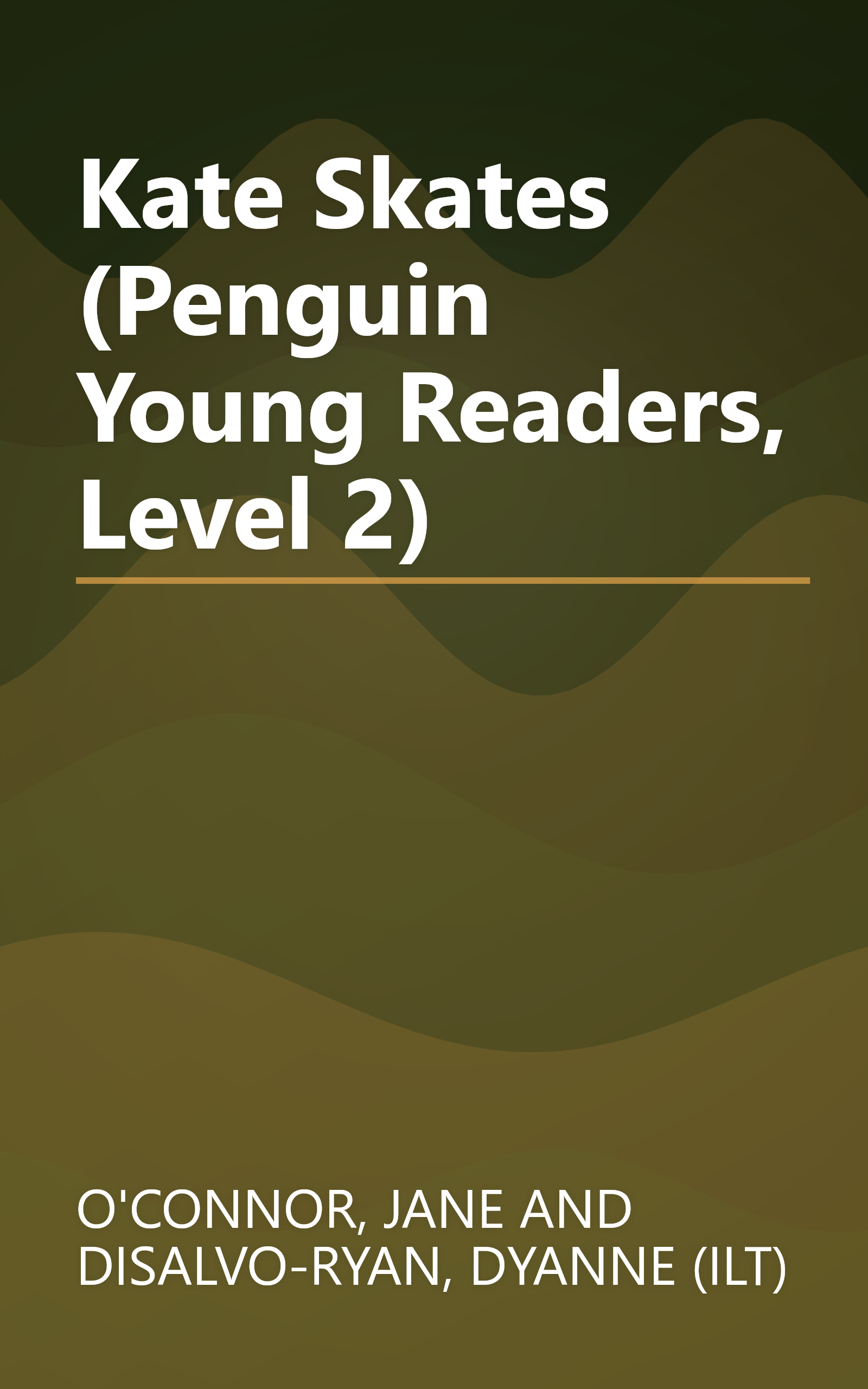 Kate Skates (Penguin Young Readers, Level 2) book cover