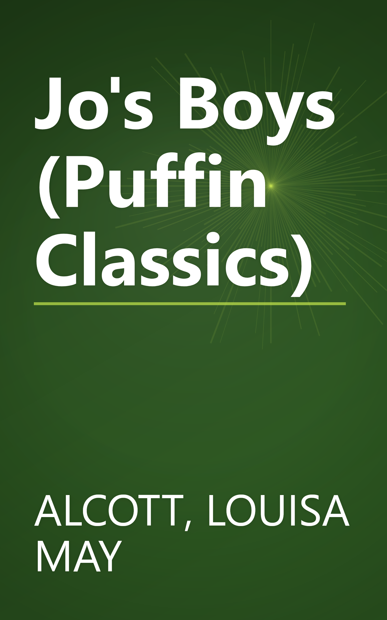 Jo's Boys (Puffin Classics) book cover