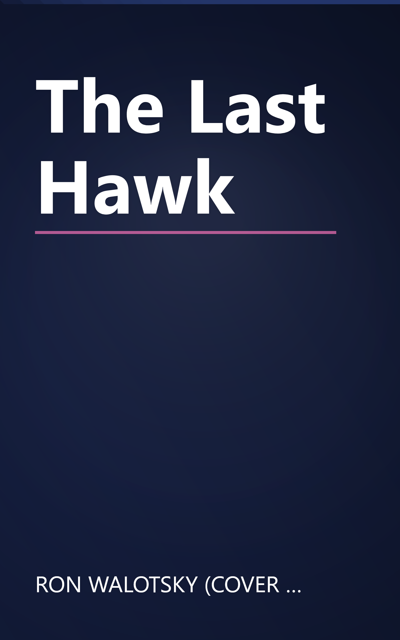 The Last Hawk book cover