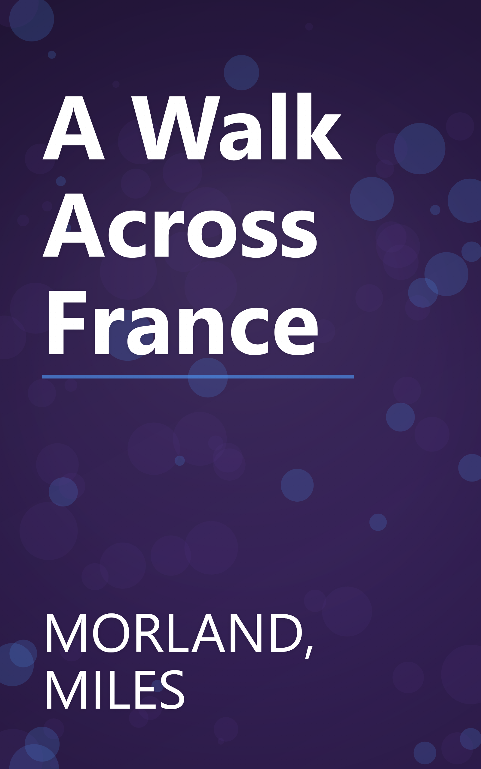 A Walk Across France book cover