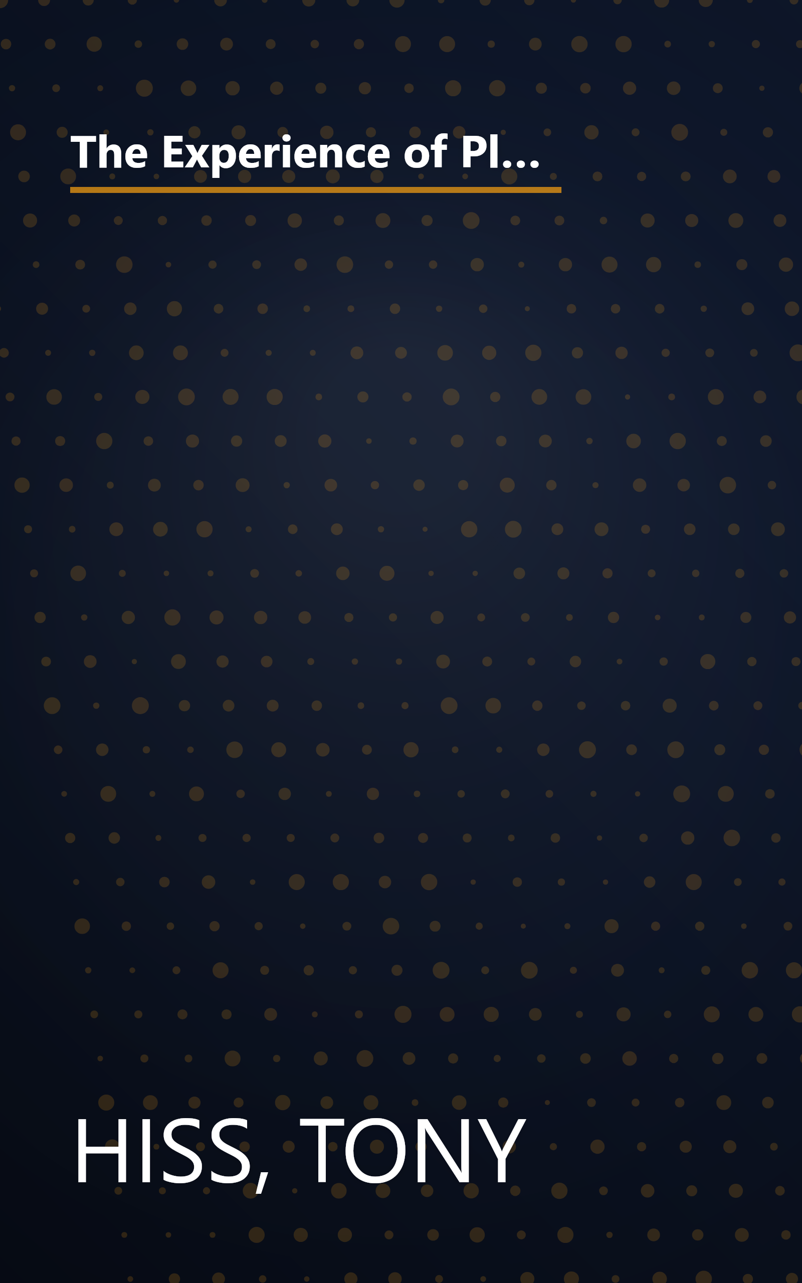 The Experience of Place: A New Way of Looking at and Dealing With our Radically Changing Cities and Countryside book cover