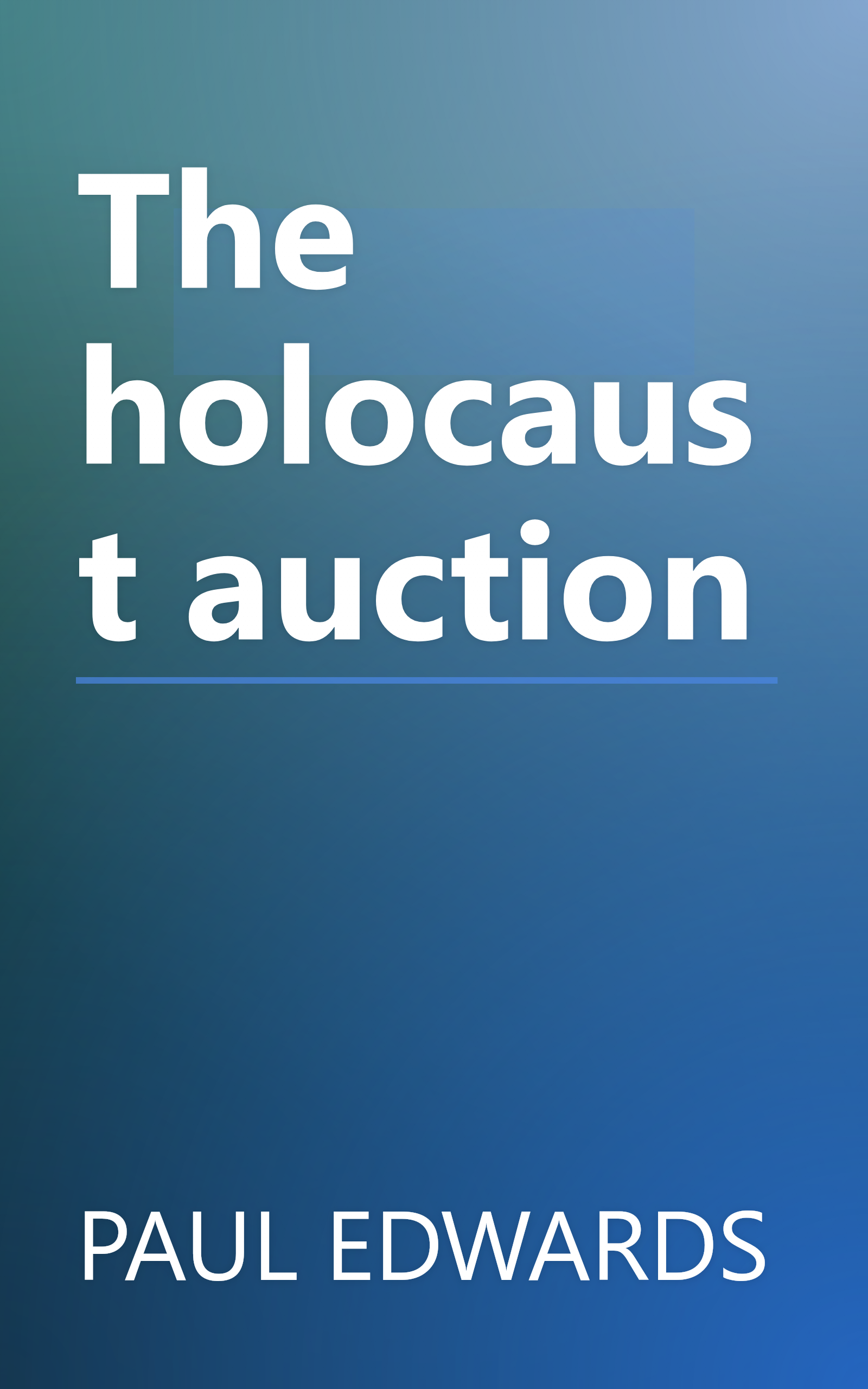 The holocaust auction book cover