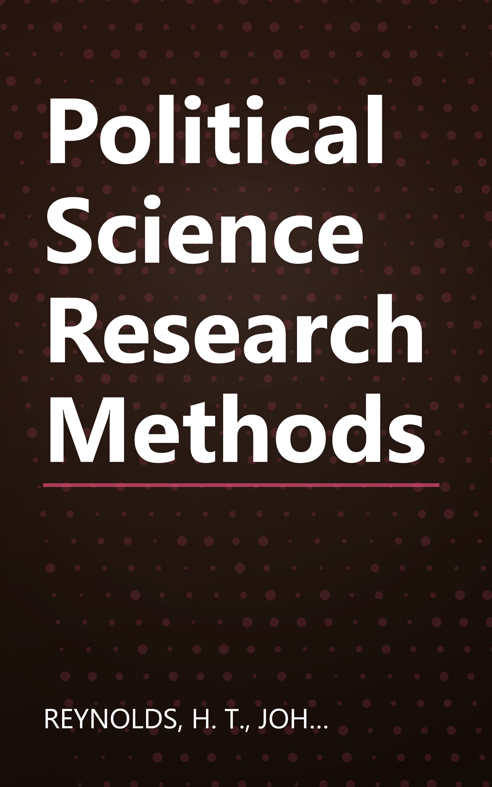 Political Science Research Methods book cover