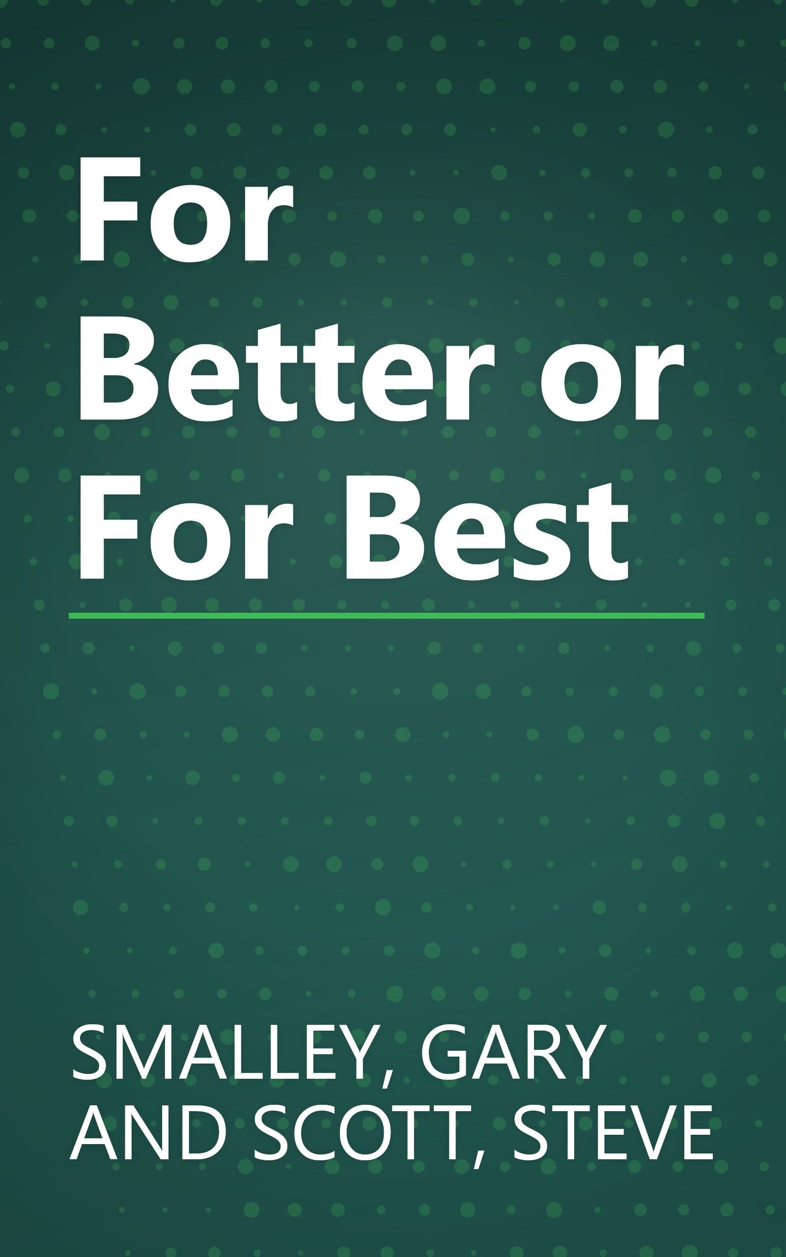For Better or For Best book cover
