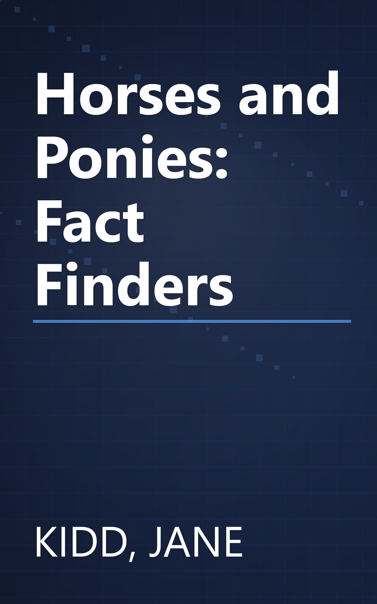 Horses and Ponies: Fact Finders book cover
