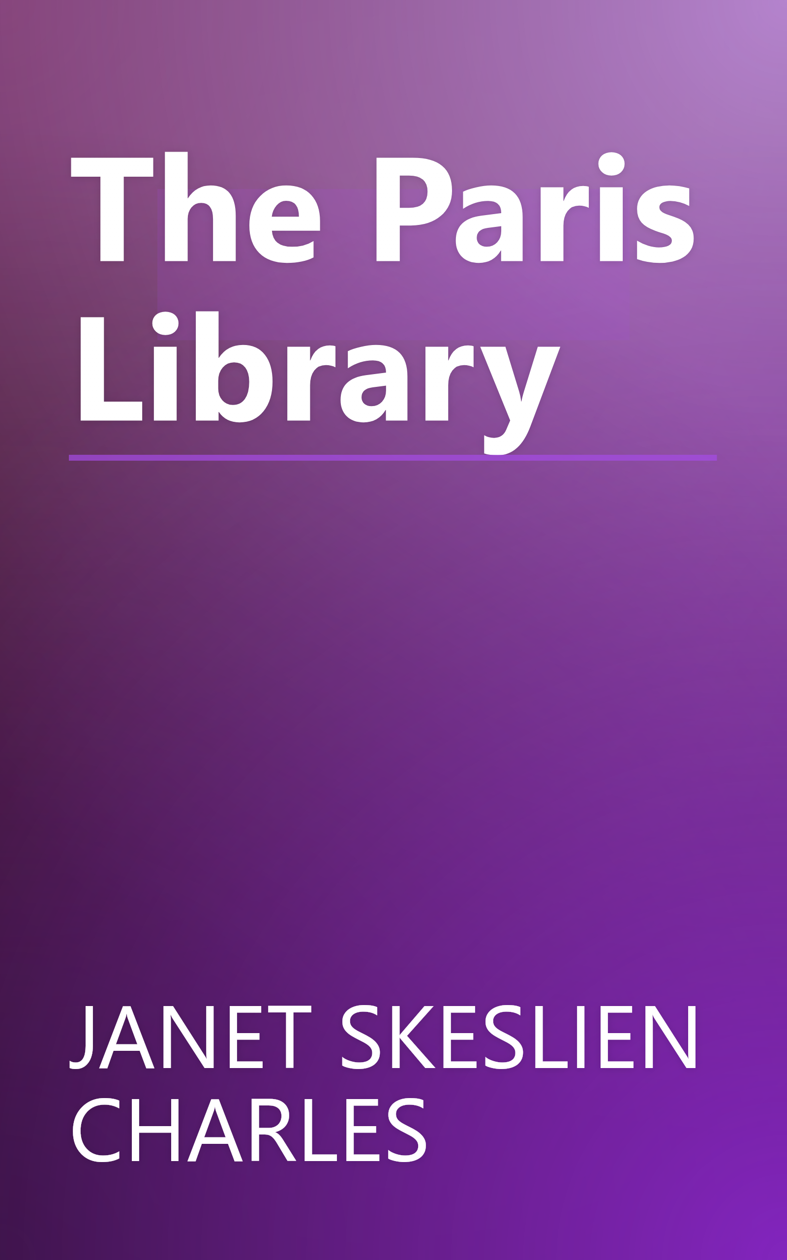 The Paris Library book cover