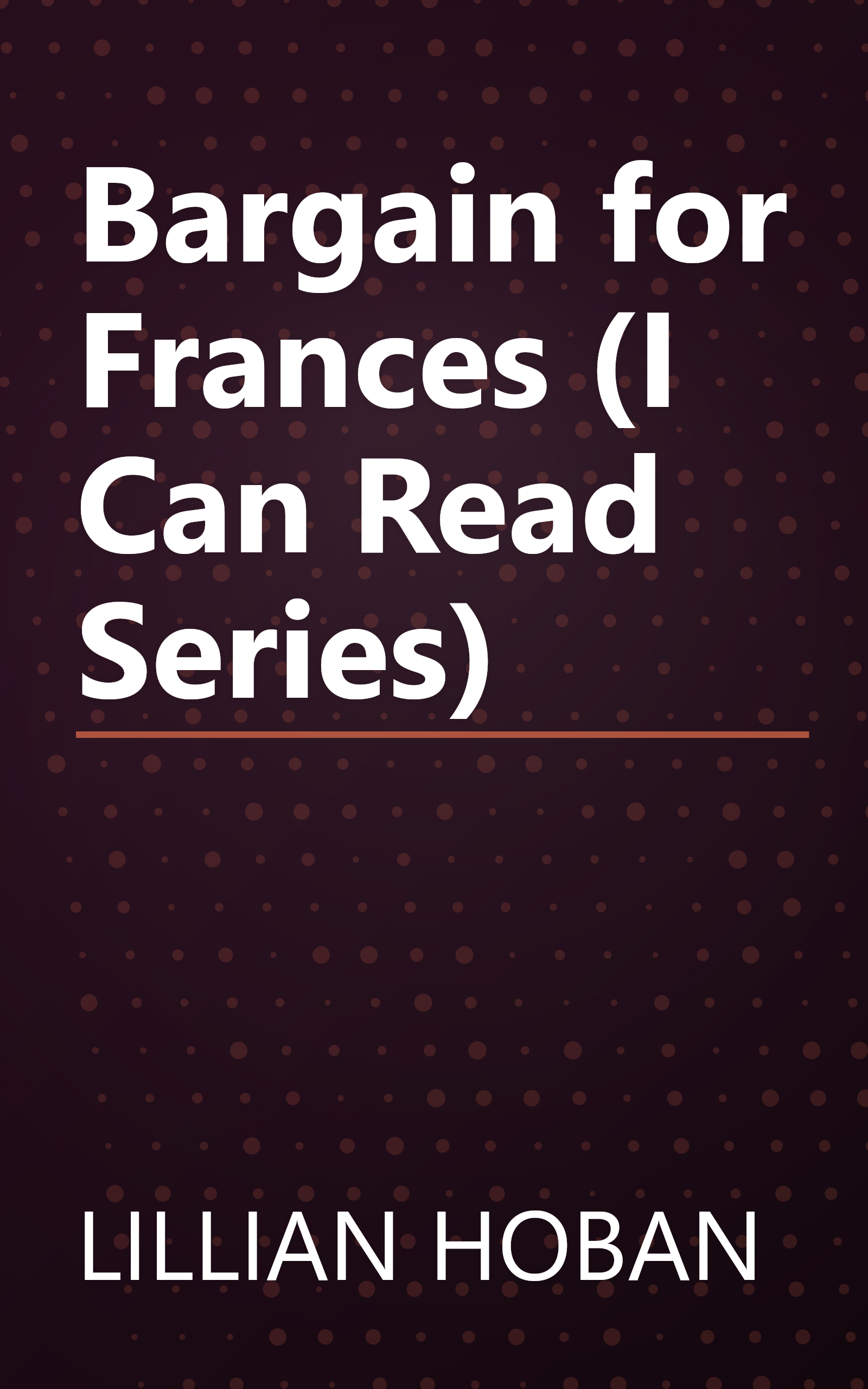Bargain for Frances (I Can Read Series) book cover