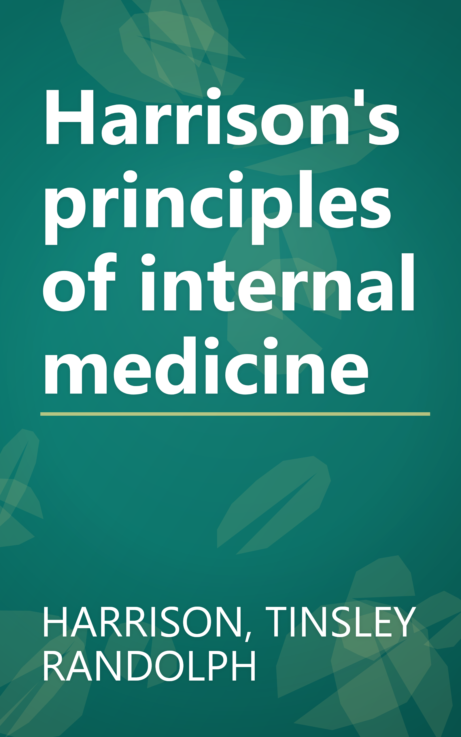 Harrison's principles of internal medicine book cover