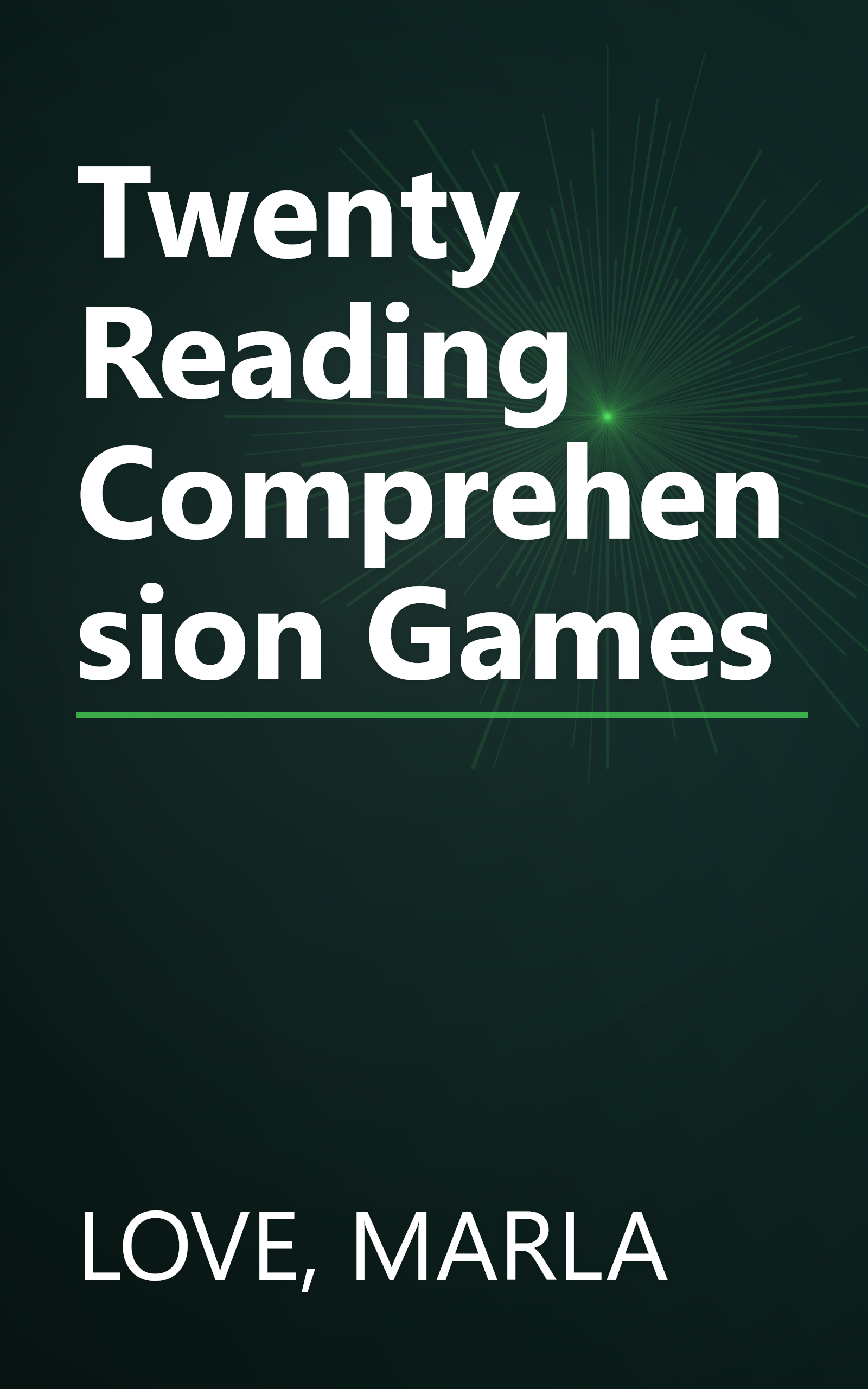 Twenty Reading Comprehension Games book cover