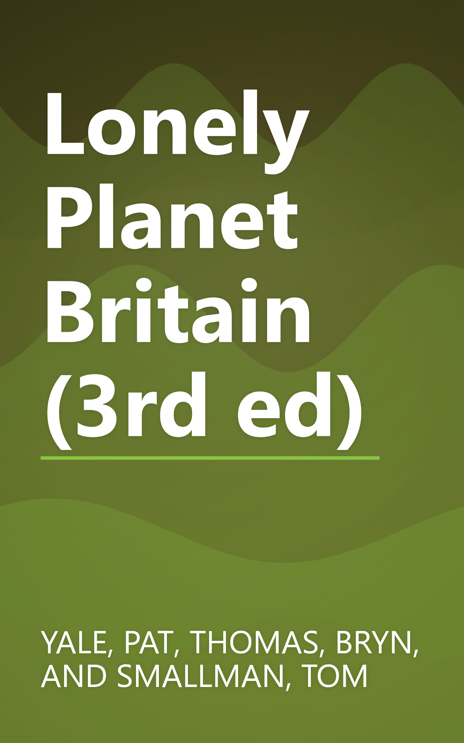 Lonely Planet Britain (3rd ed) book cover