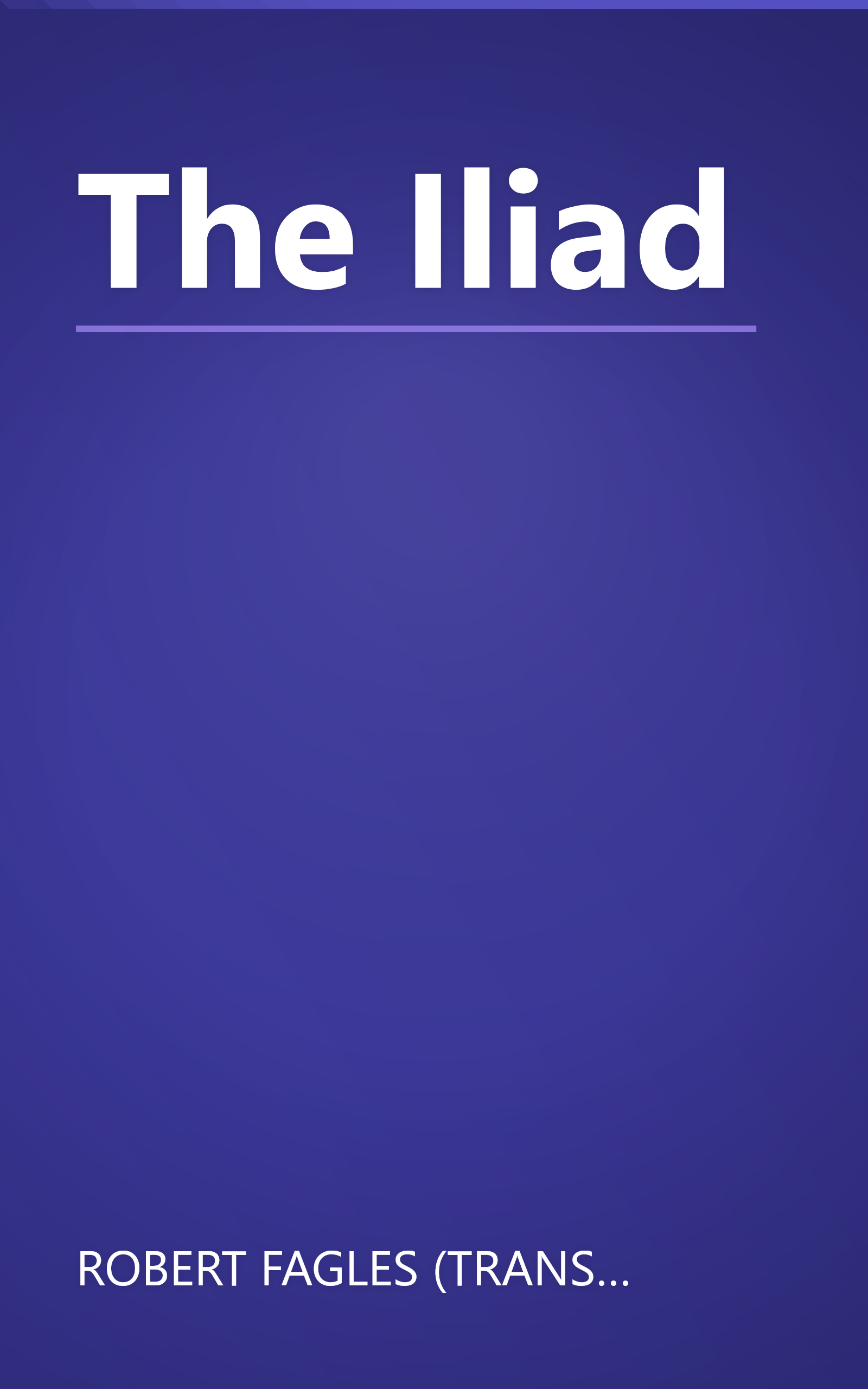 The Iliad book cover