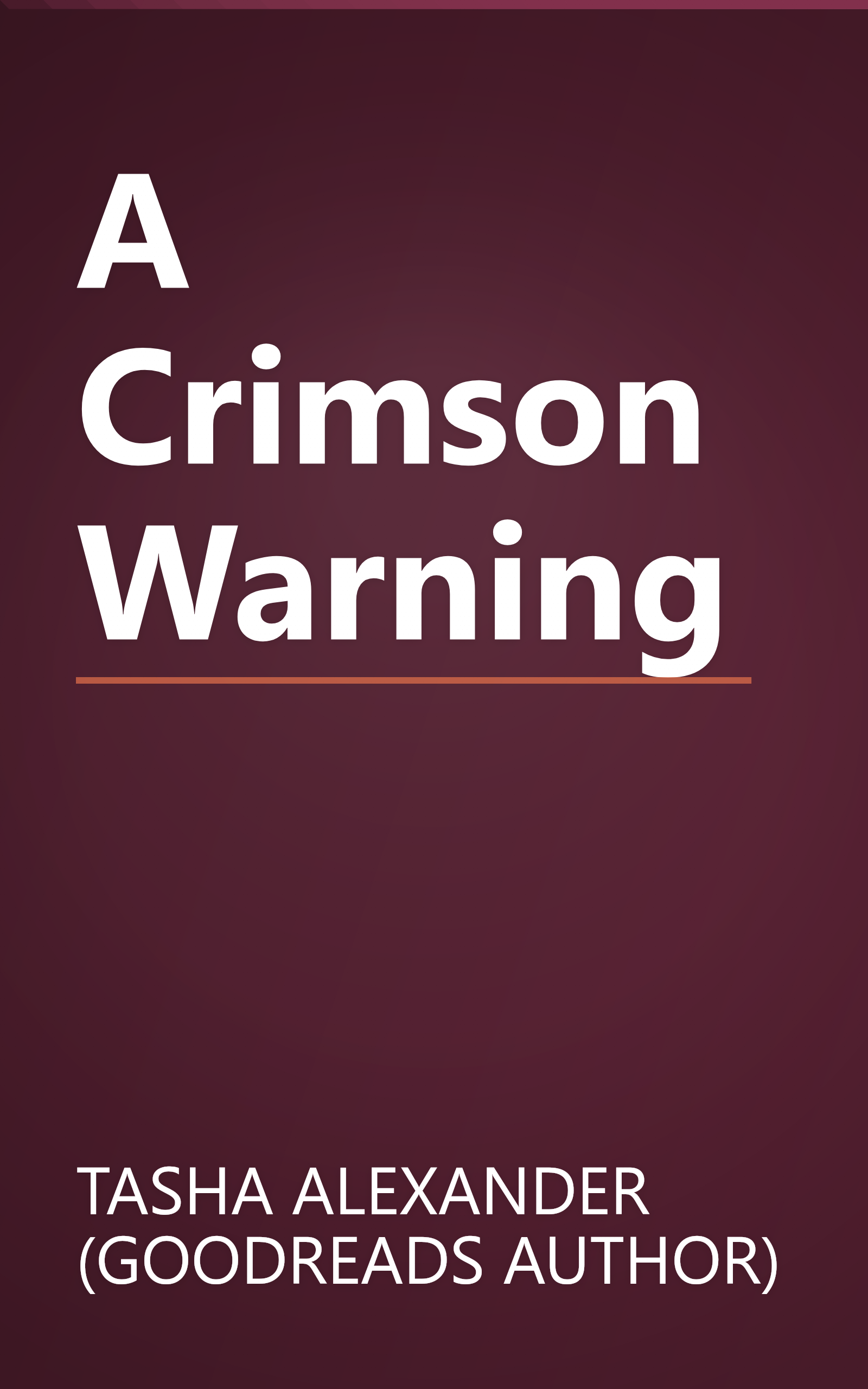 A Crimson Warning book cover
