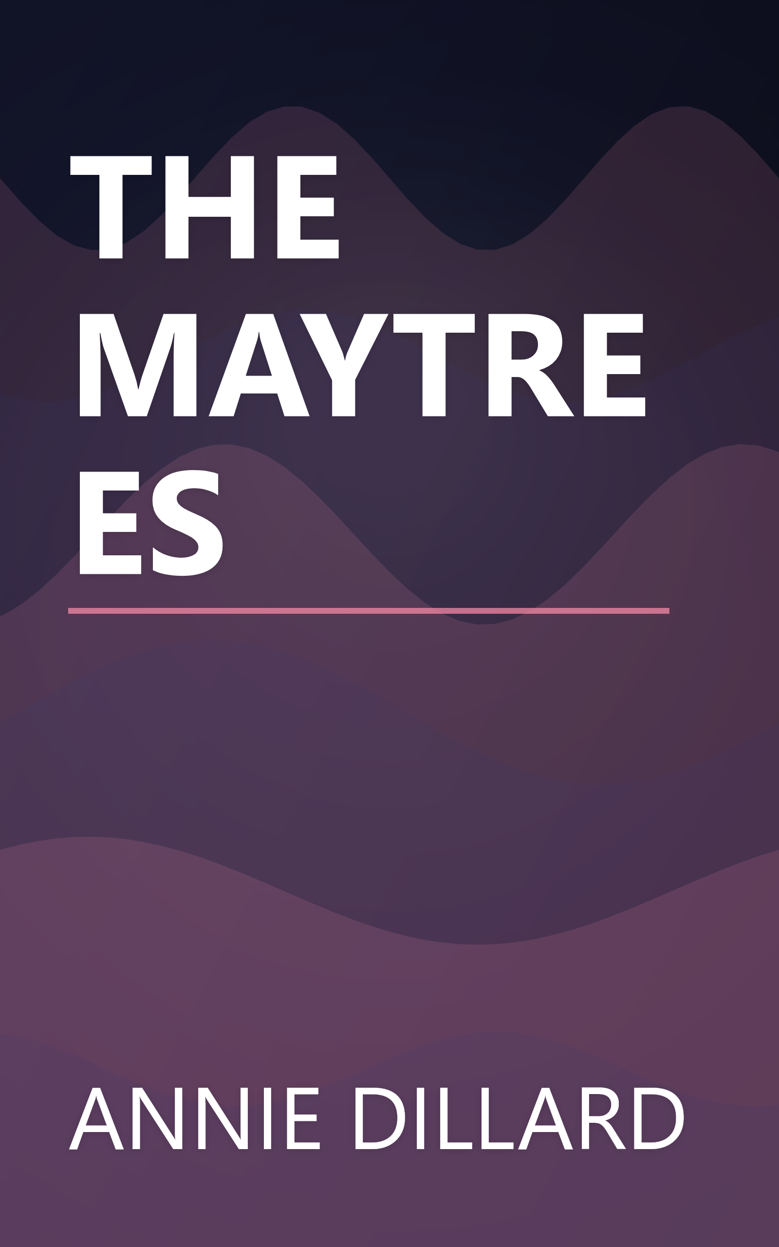 THE MAYTREES book cover