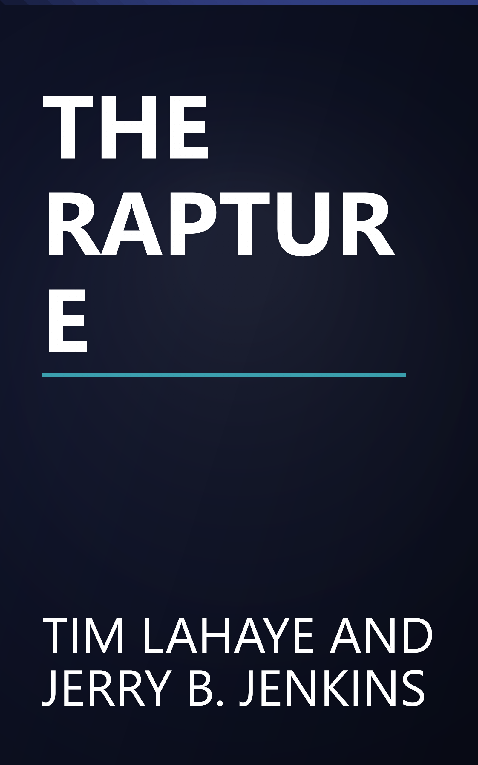 THE RAPTURE book cover