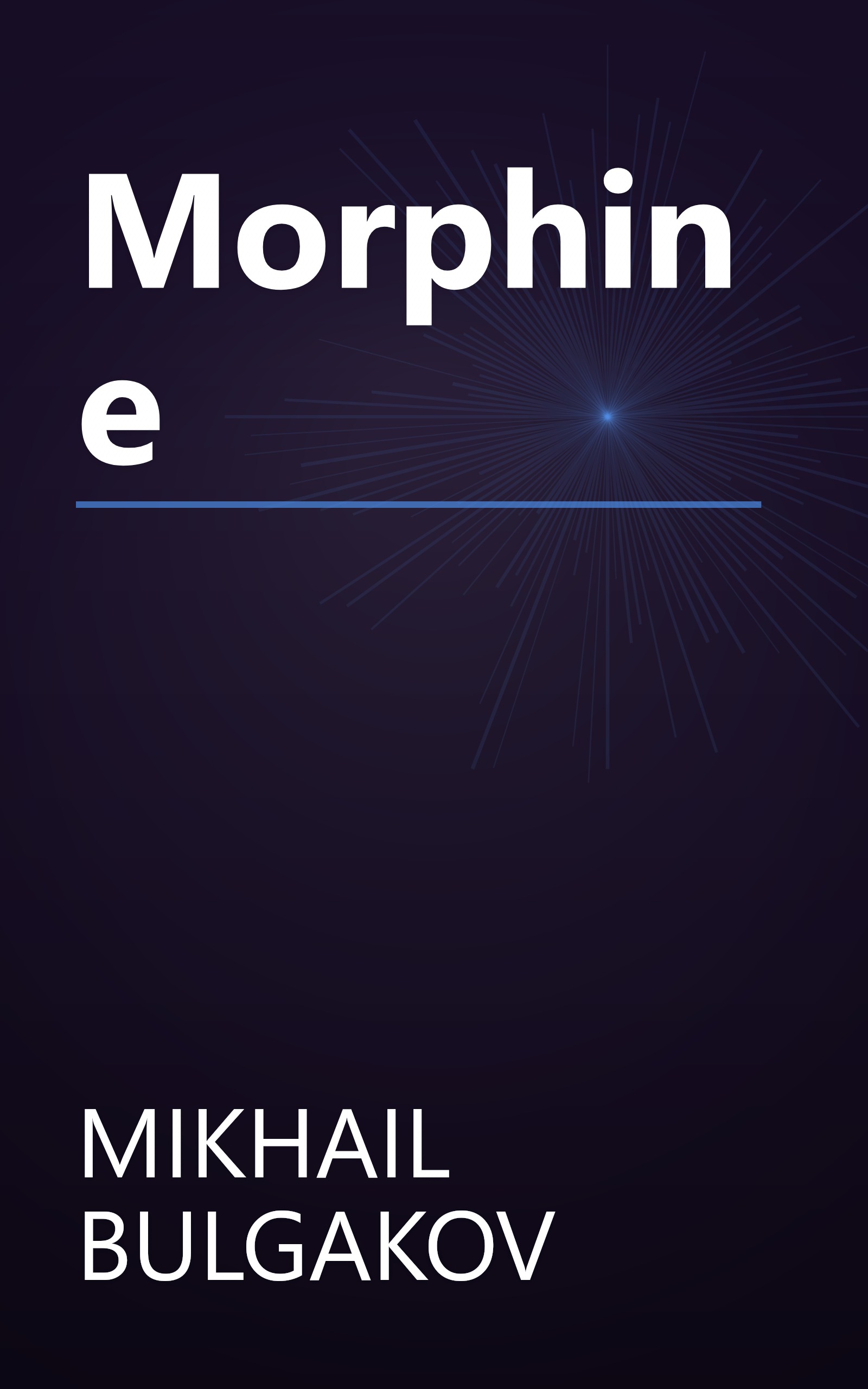 Morphine book cover