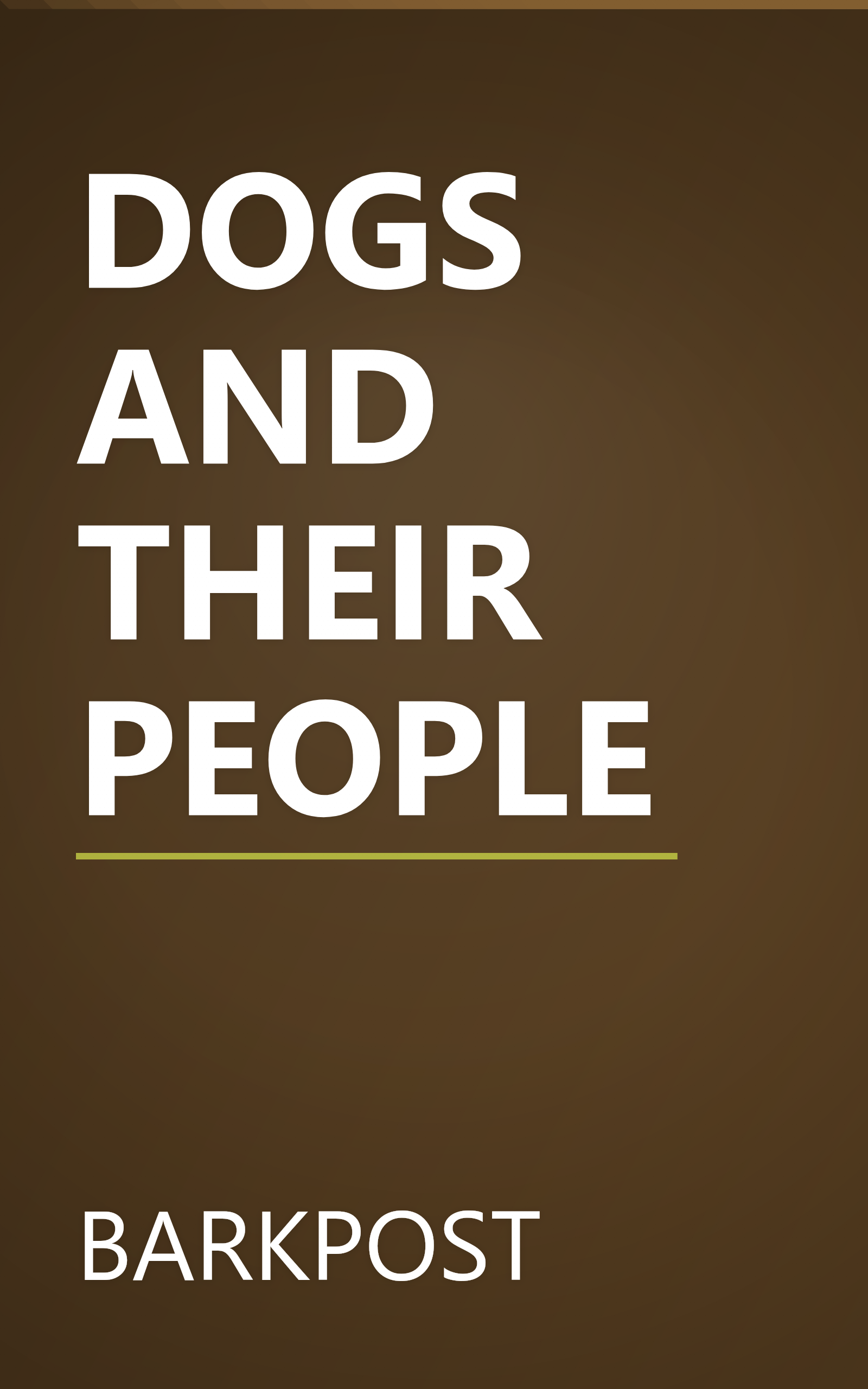 DOGS AND THEIR PEOPLE book cover