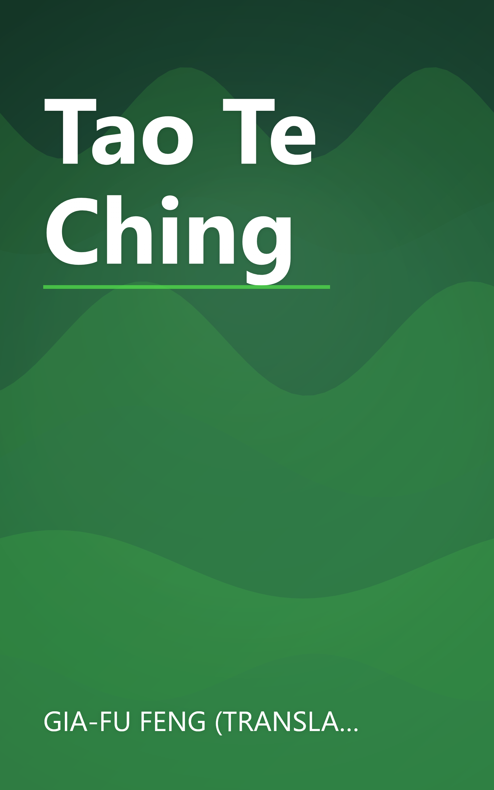 Tao Te Ching book cover