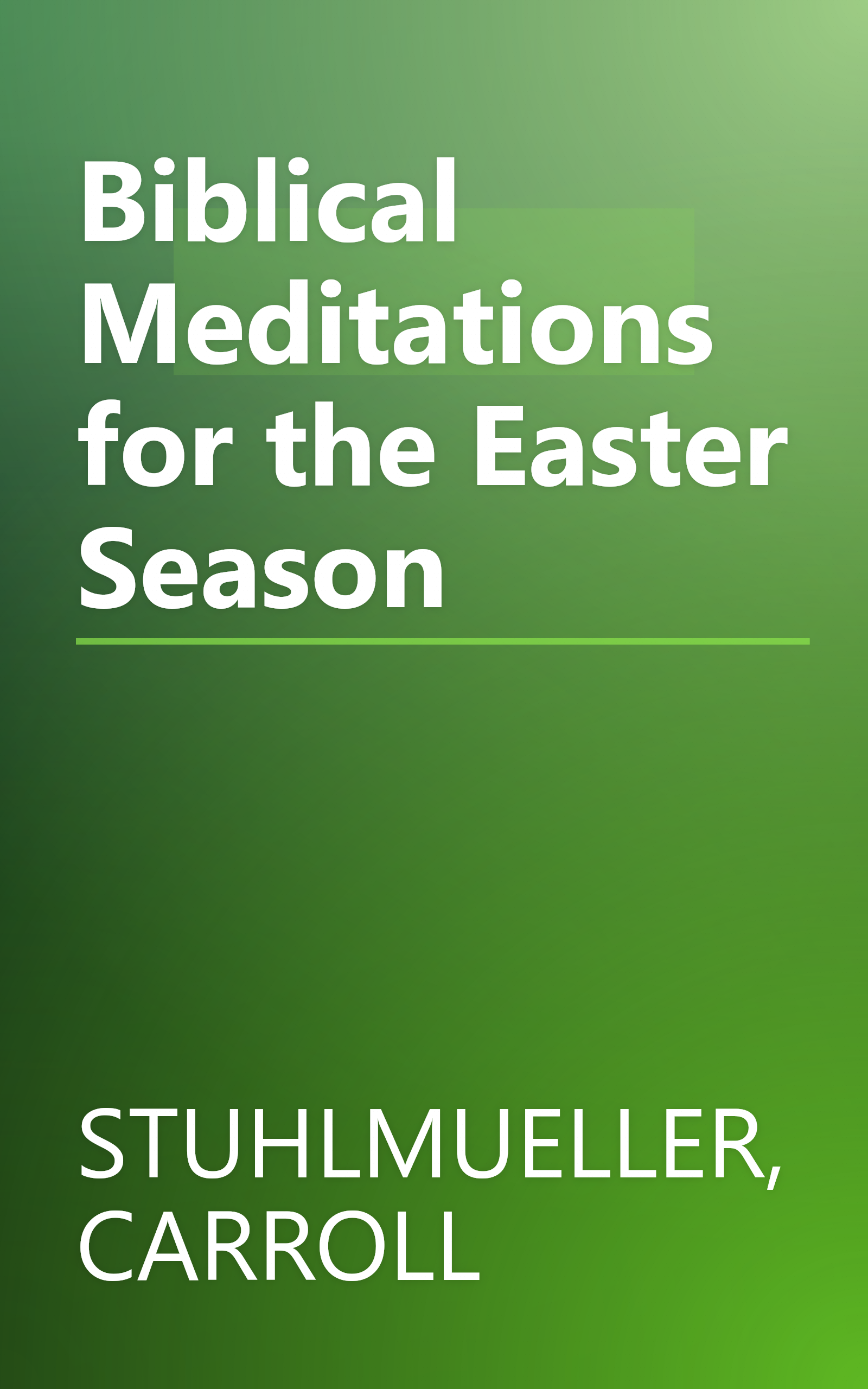 Biblical Meditations for the Easter Season book cover