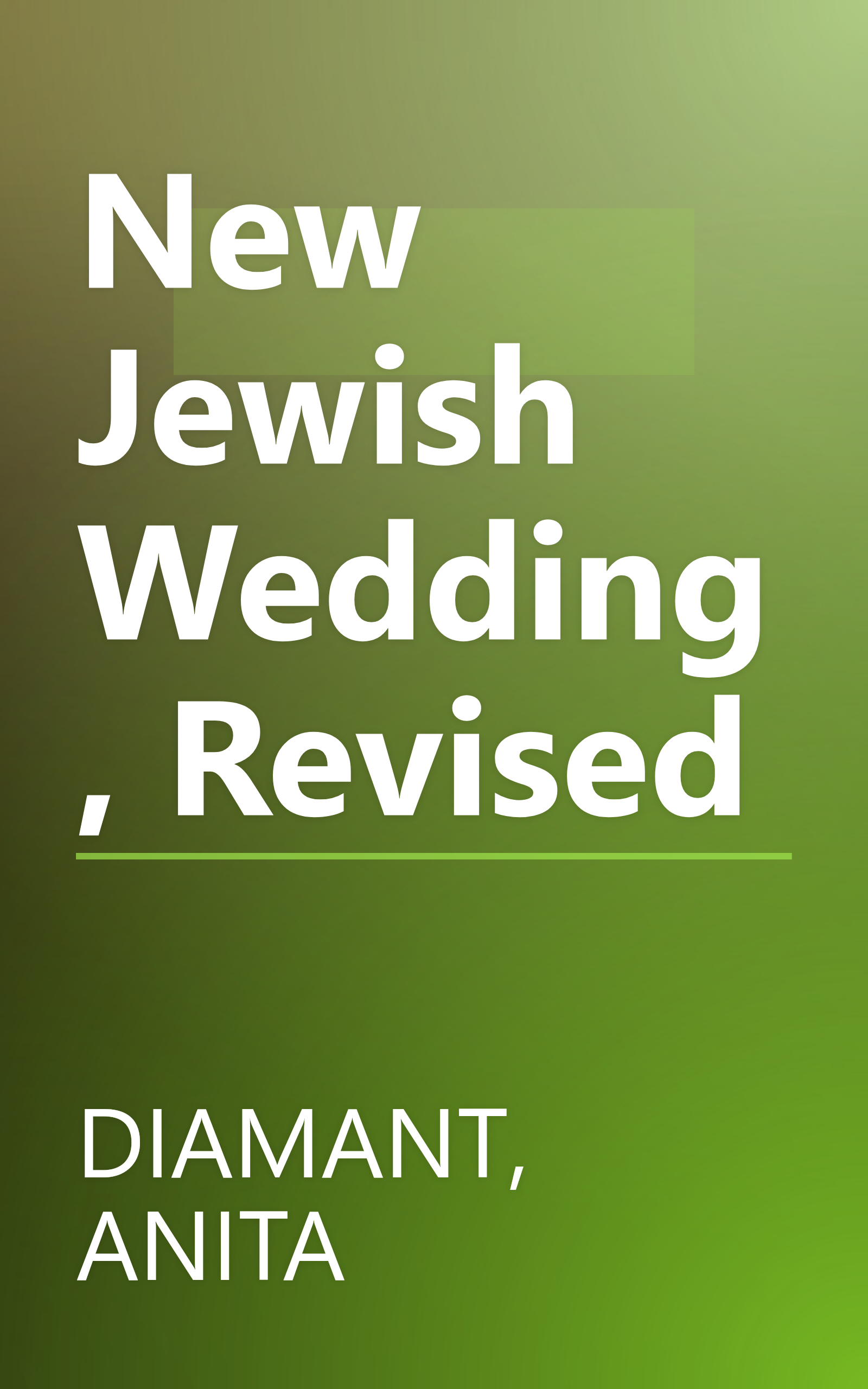New Jewish Wedding, Revised book cover
