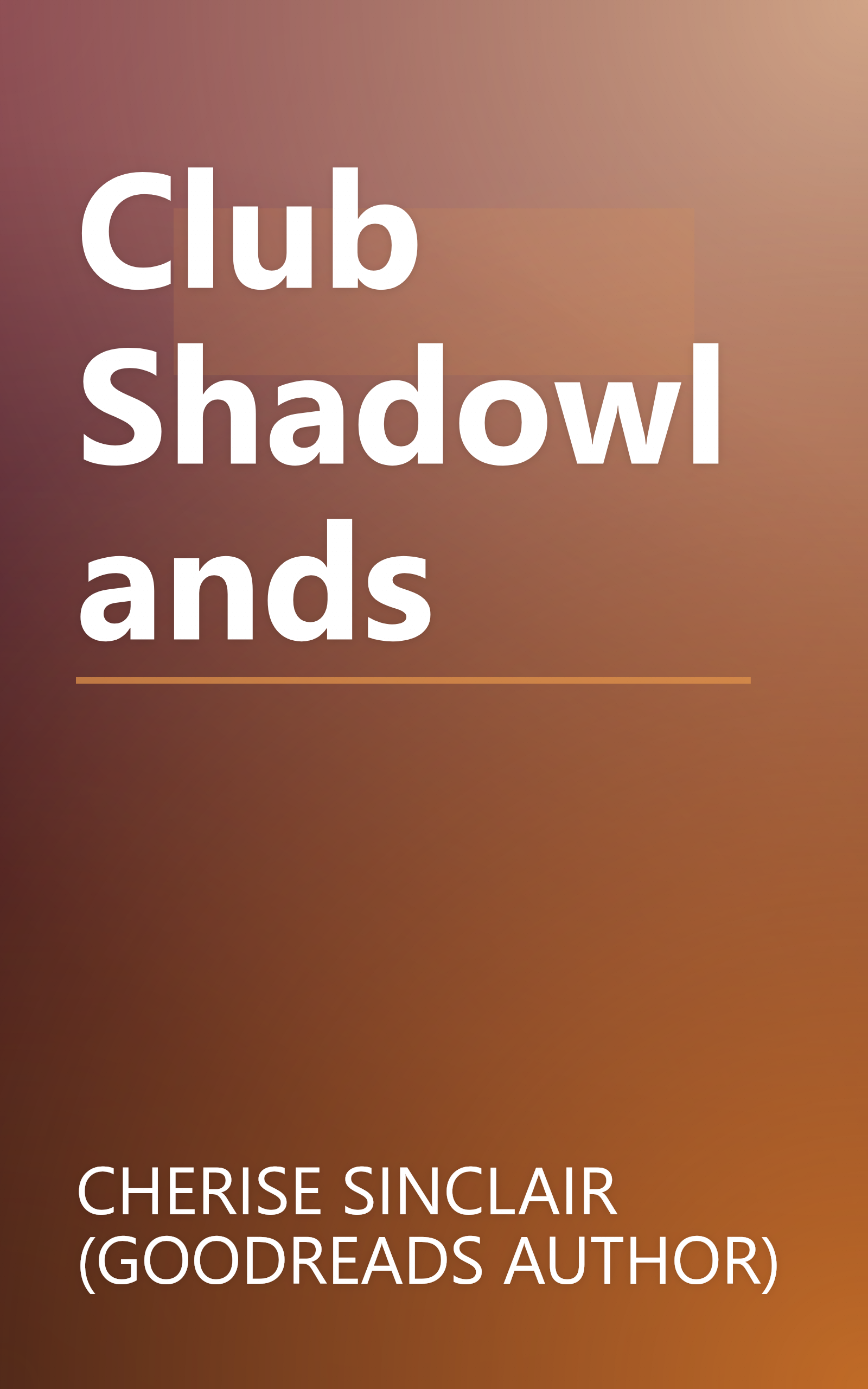 Club Shadowlands book cover