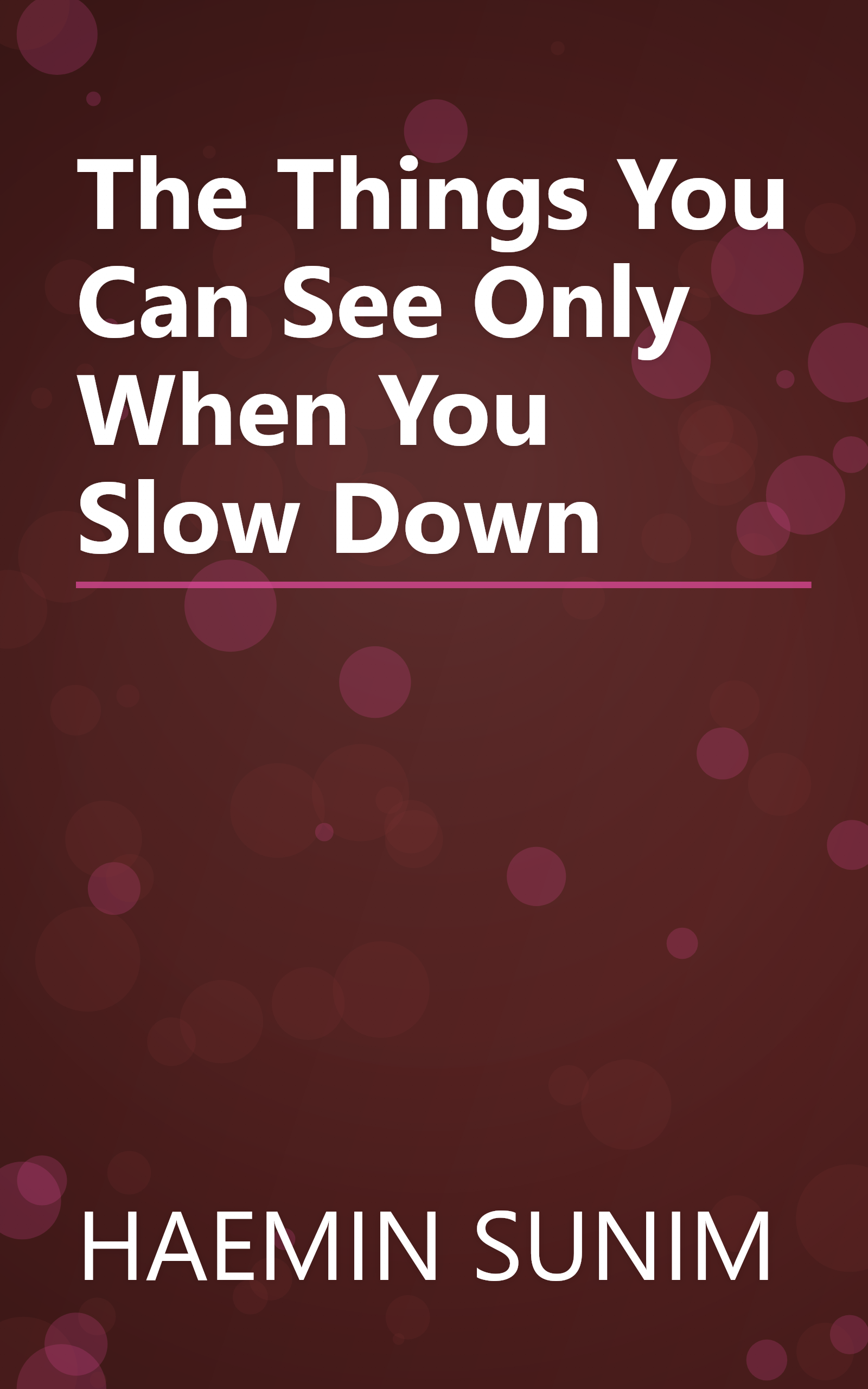 The Things You Can See Only When You Slow Down book cover