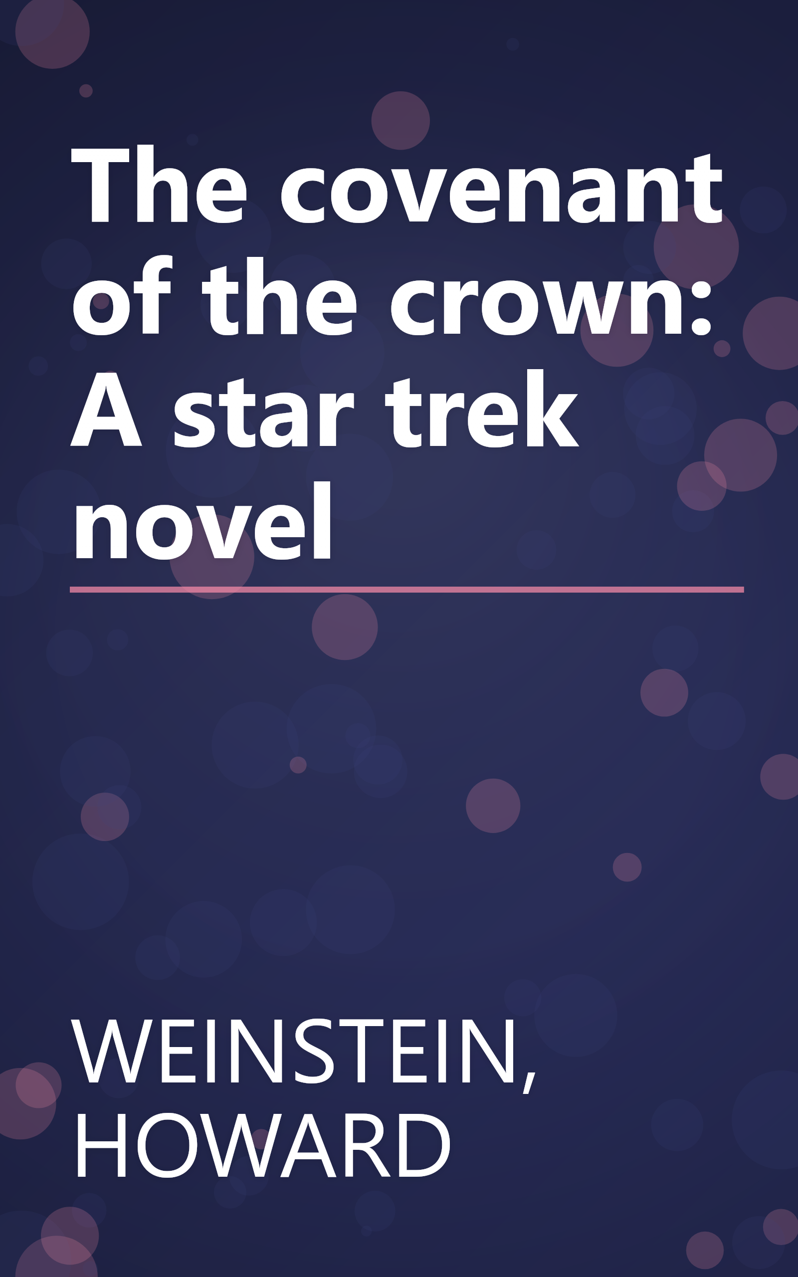 The covenant of the crown: A star trek novel book cover