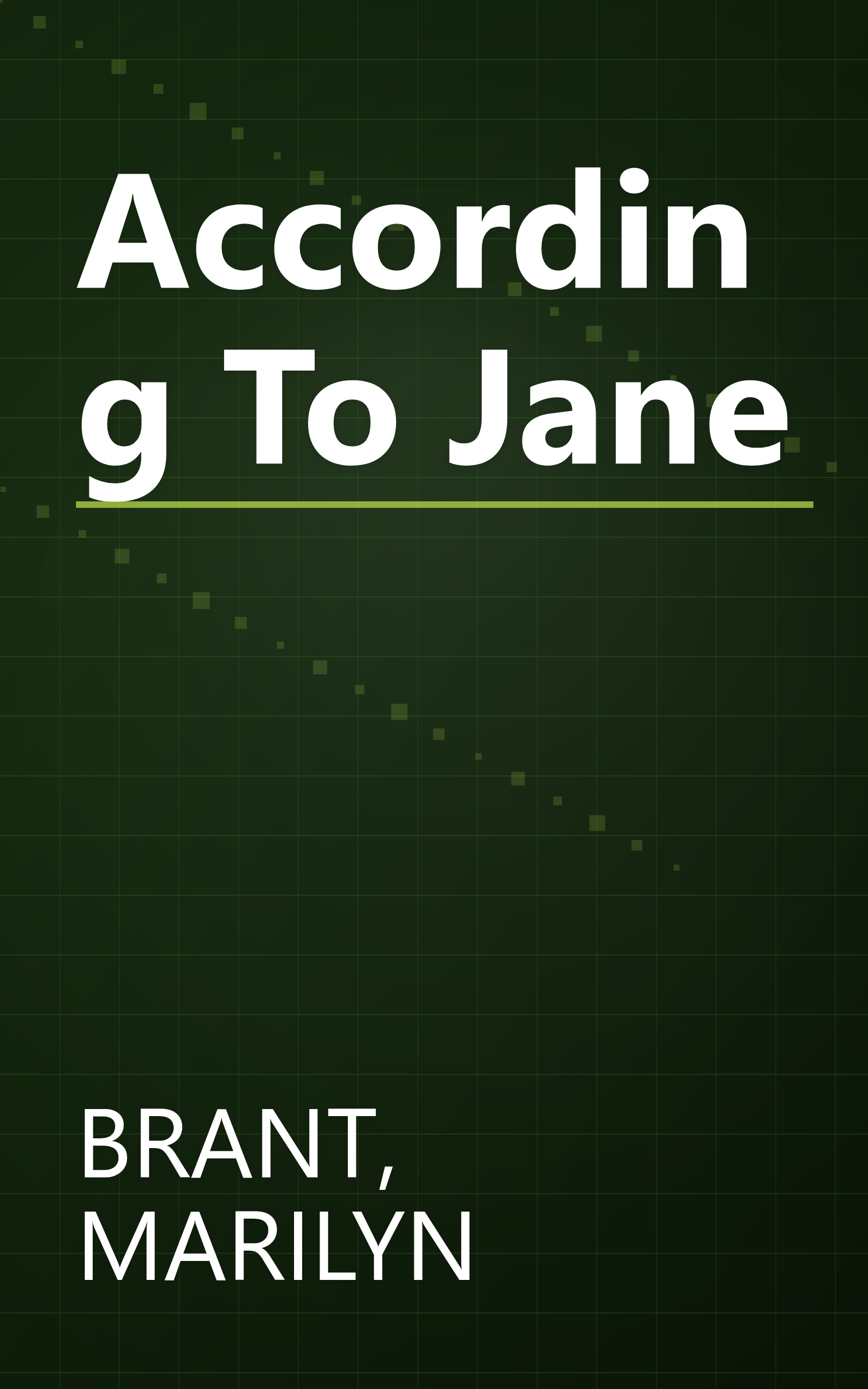 According To Jane book cover
