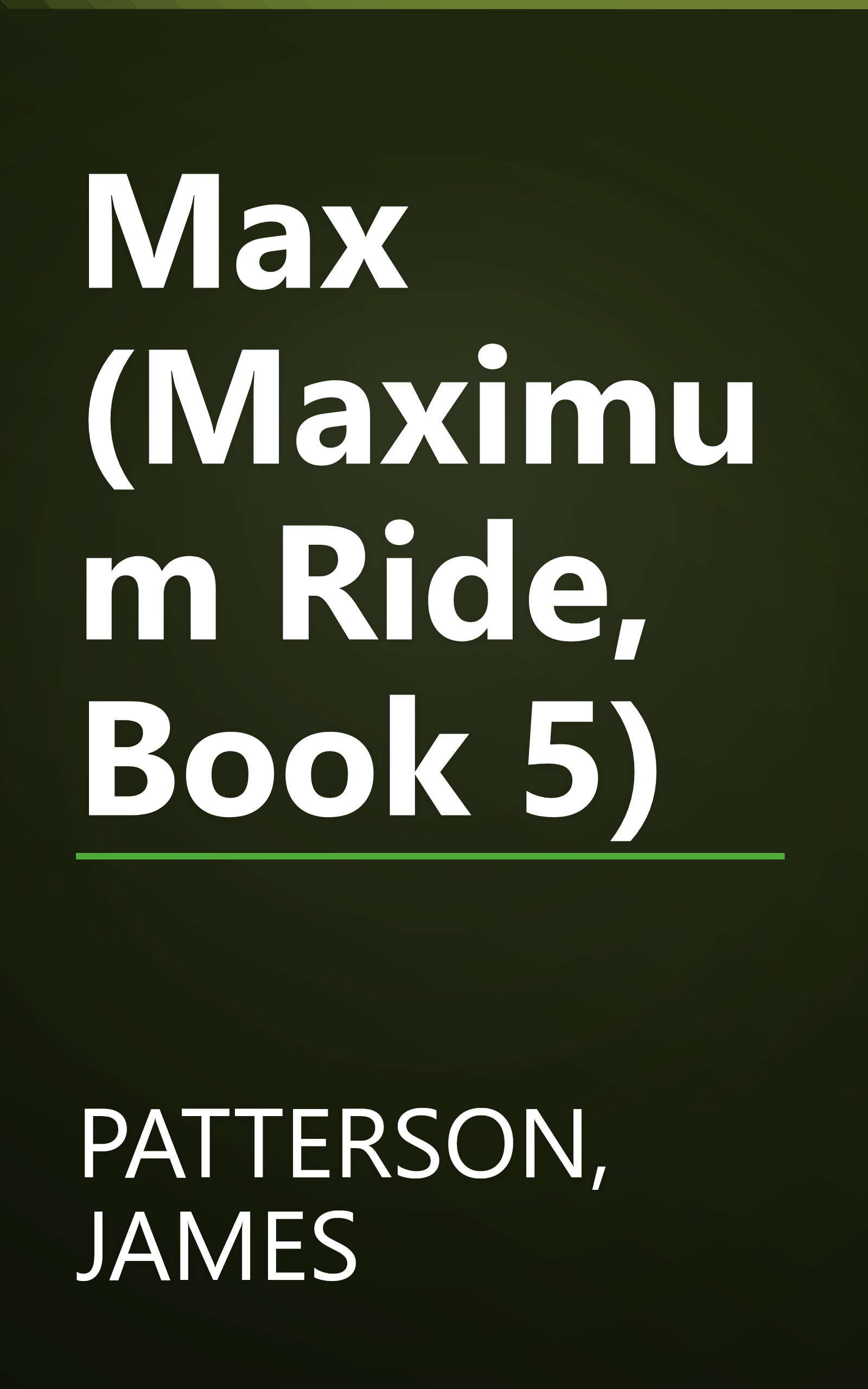 Max (Maximum Ride, Book 5) book cover