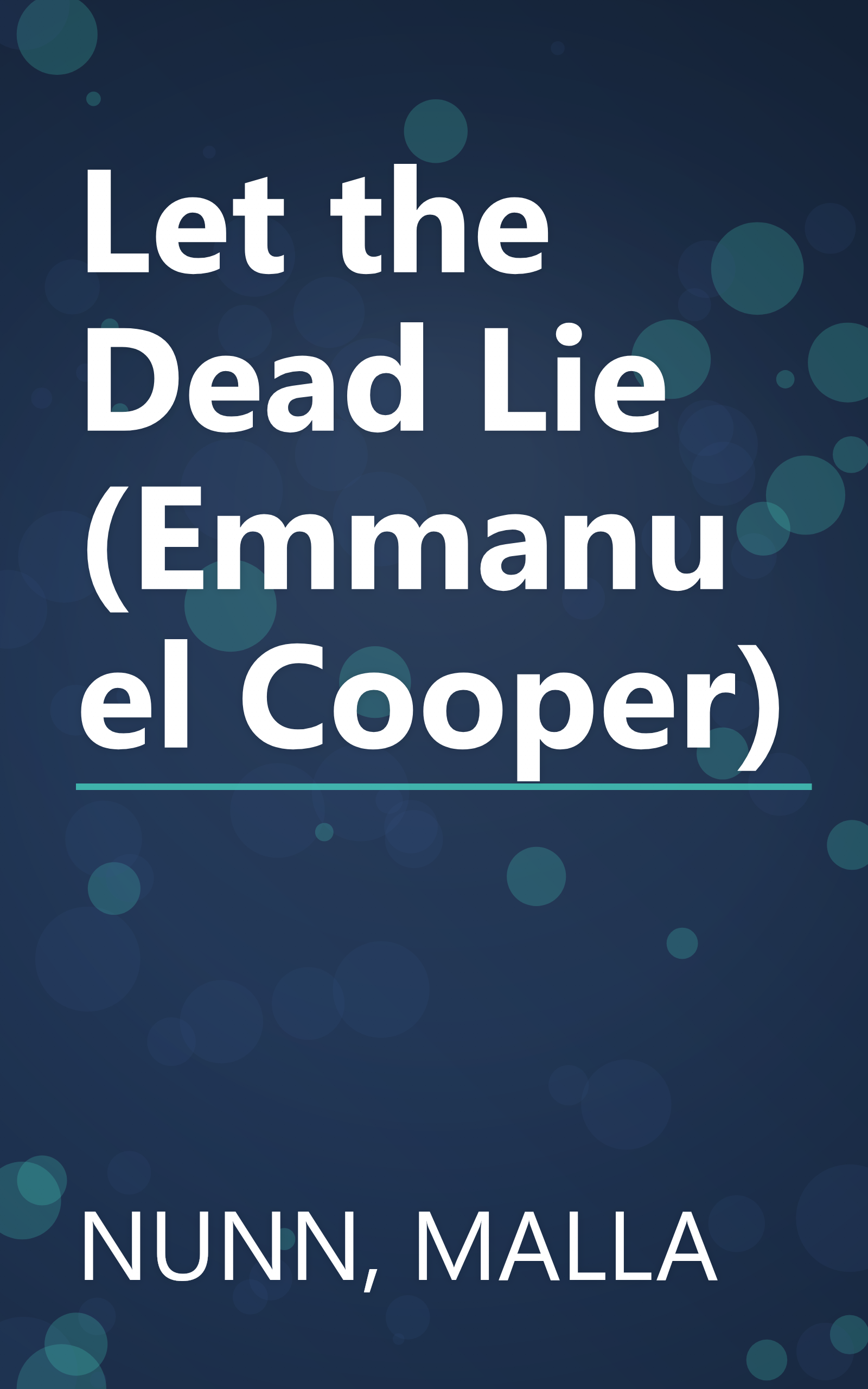 Let the Dead Lie (Emmanuel Cooper) book cover