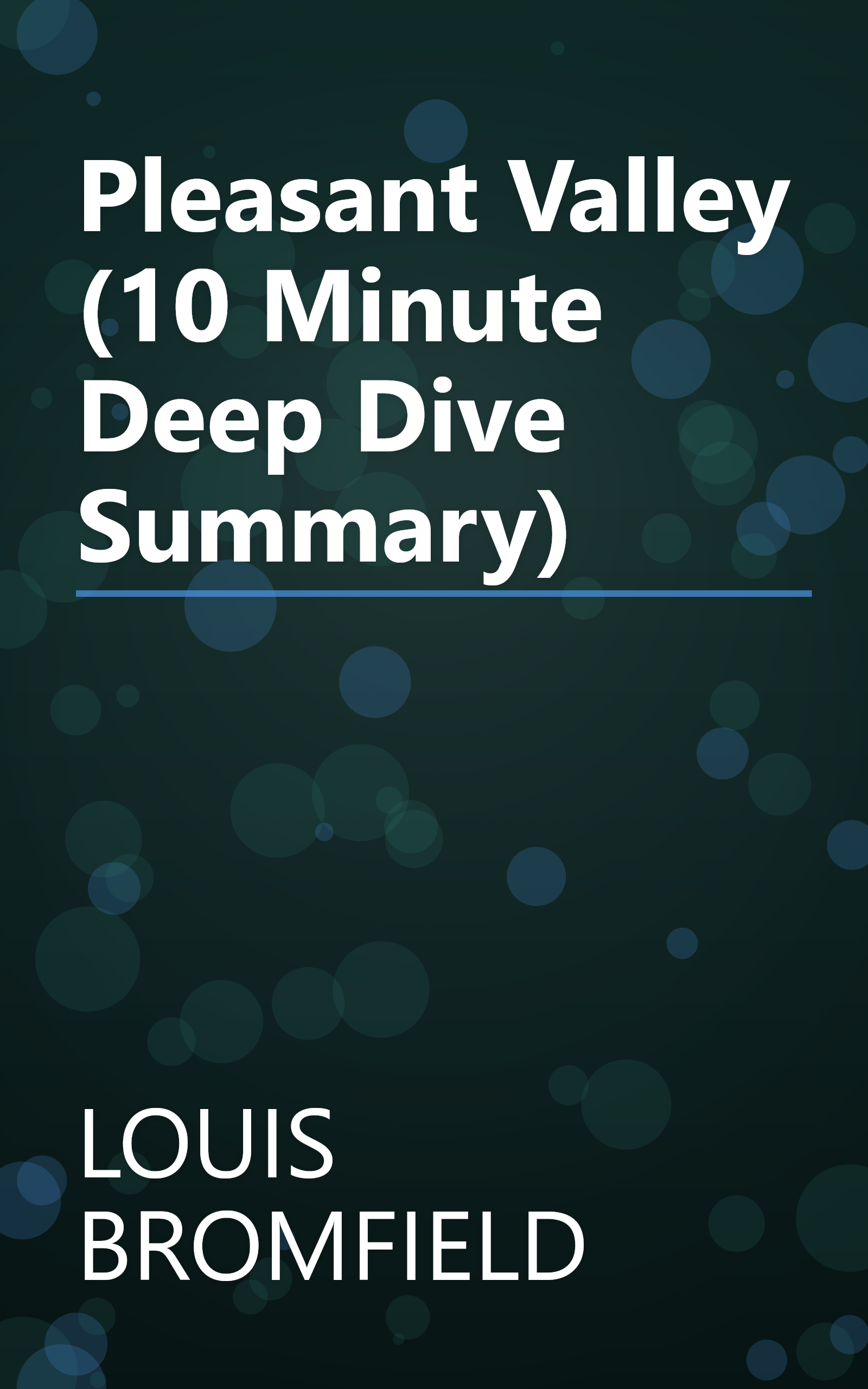 Pleasant Valley (10 Minute   Deep Dive Summary) book cover