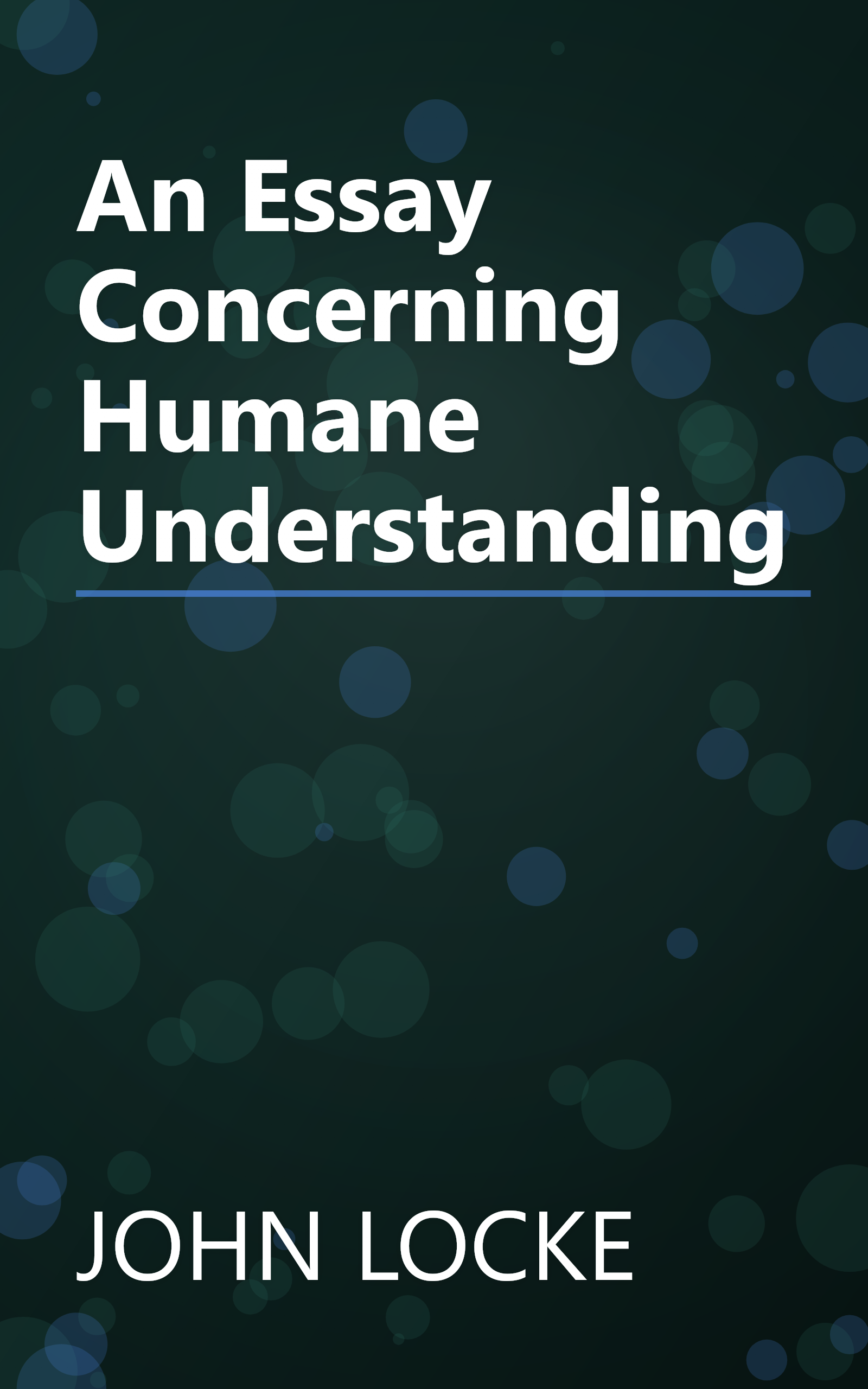 An Essay Concerning Humane Understanding book cover