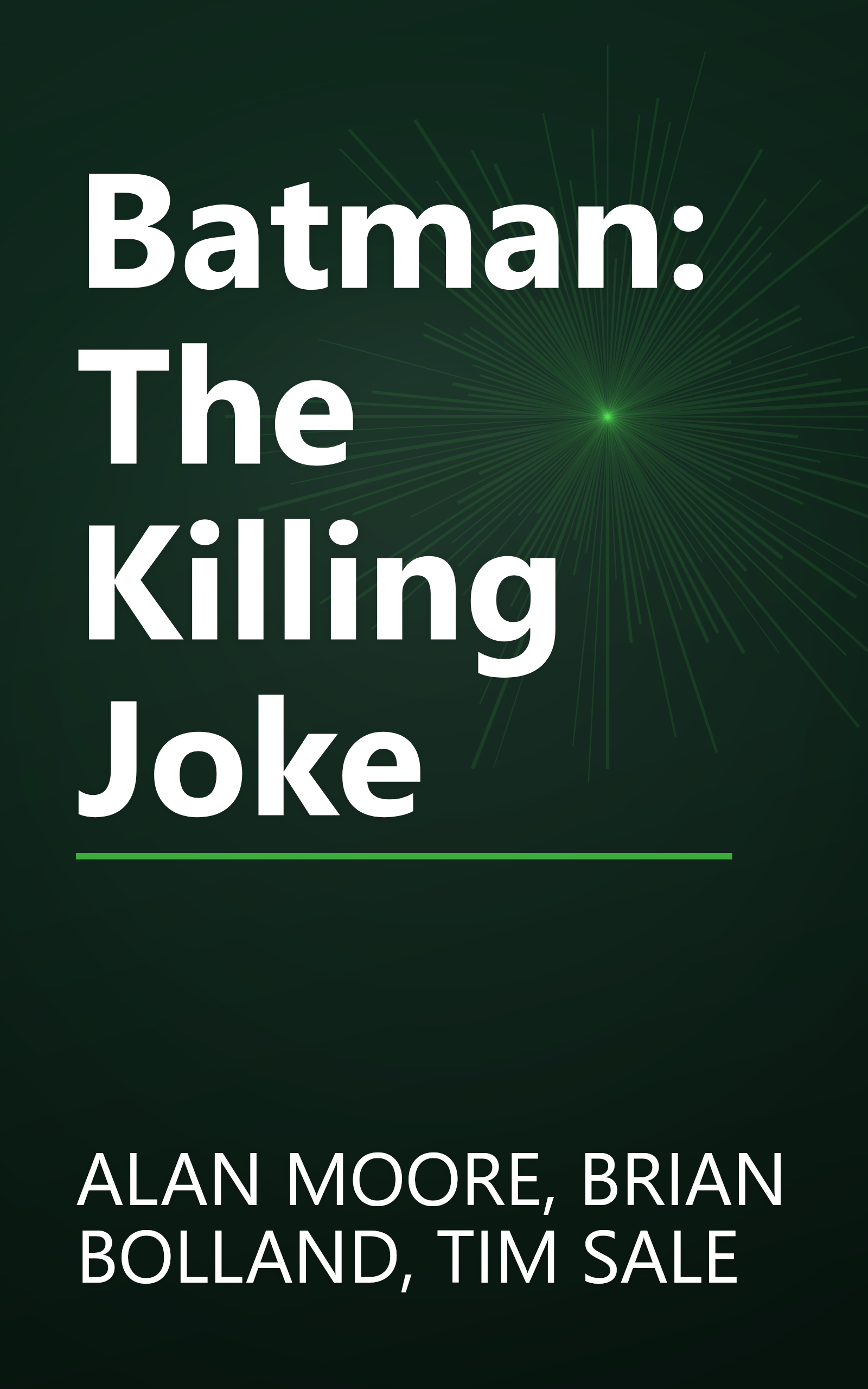 Batman: The Killing Joke book cover