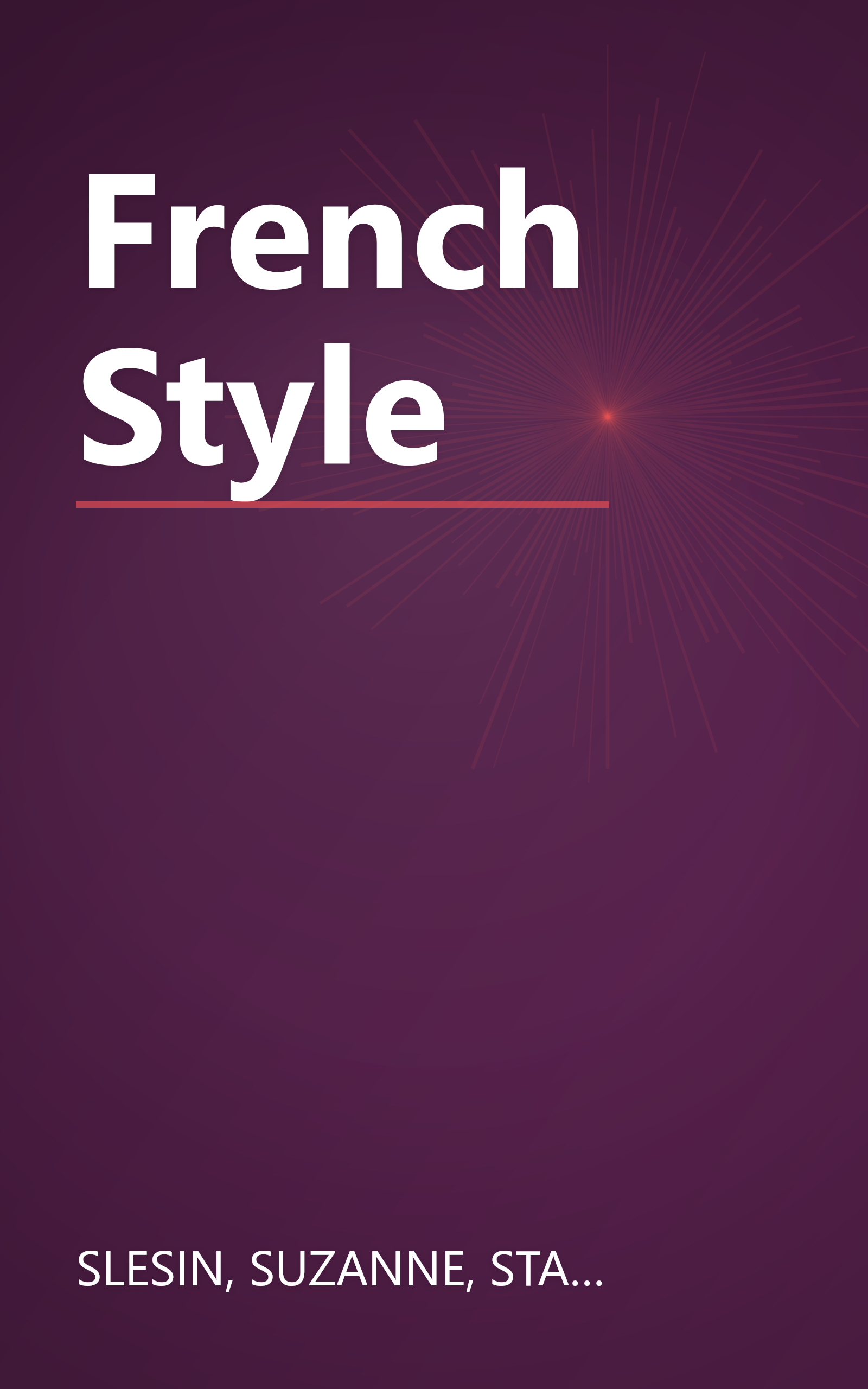 French Style book cover