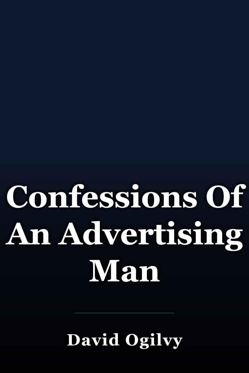 Confessions Of An Advertising Man book cover