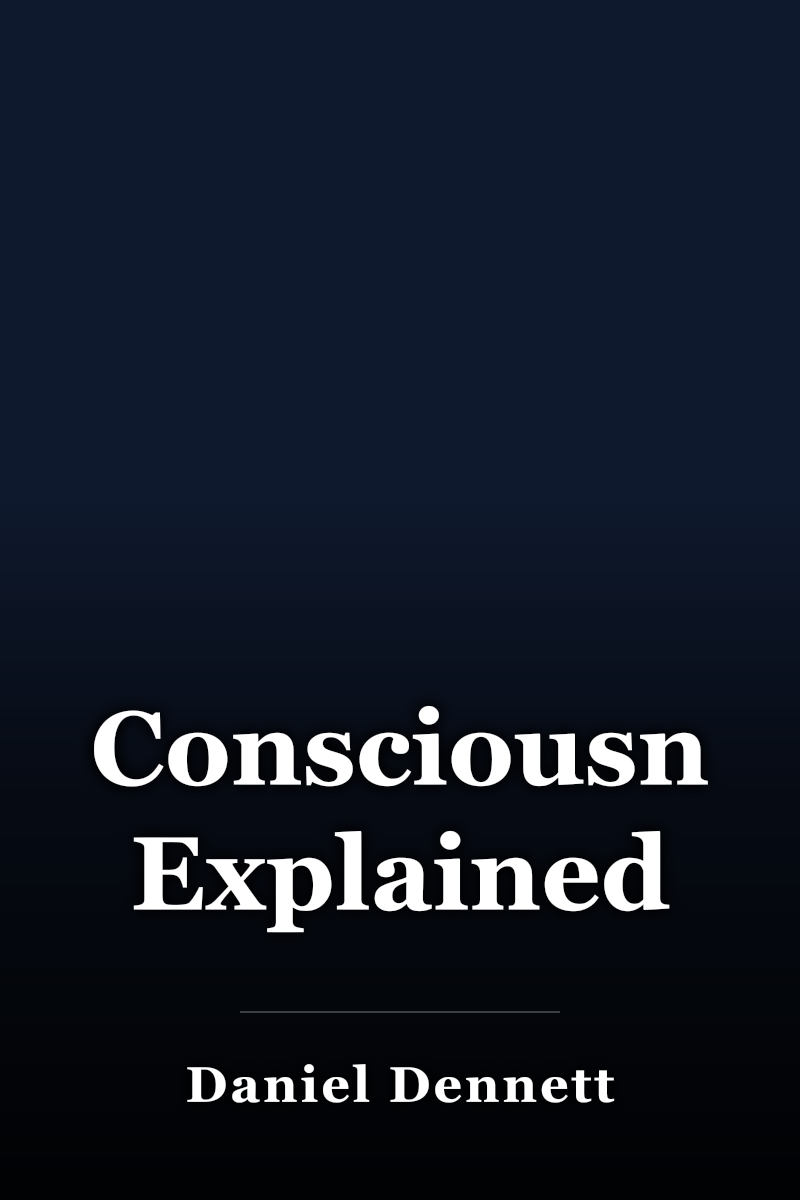 Consciousness Explained book cover