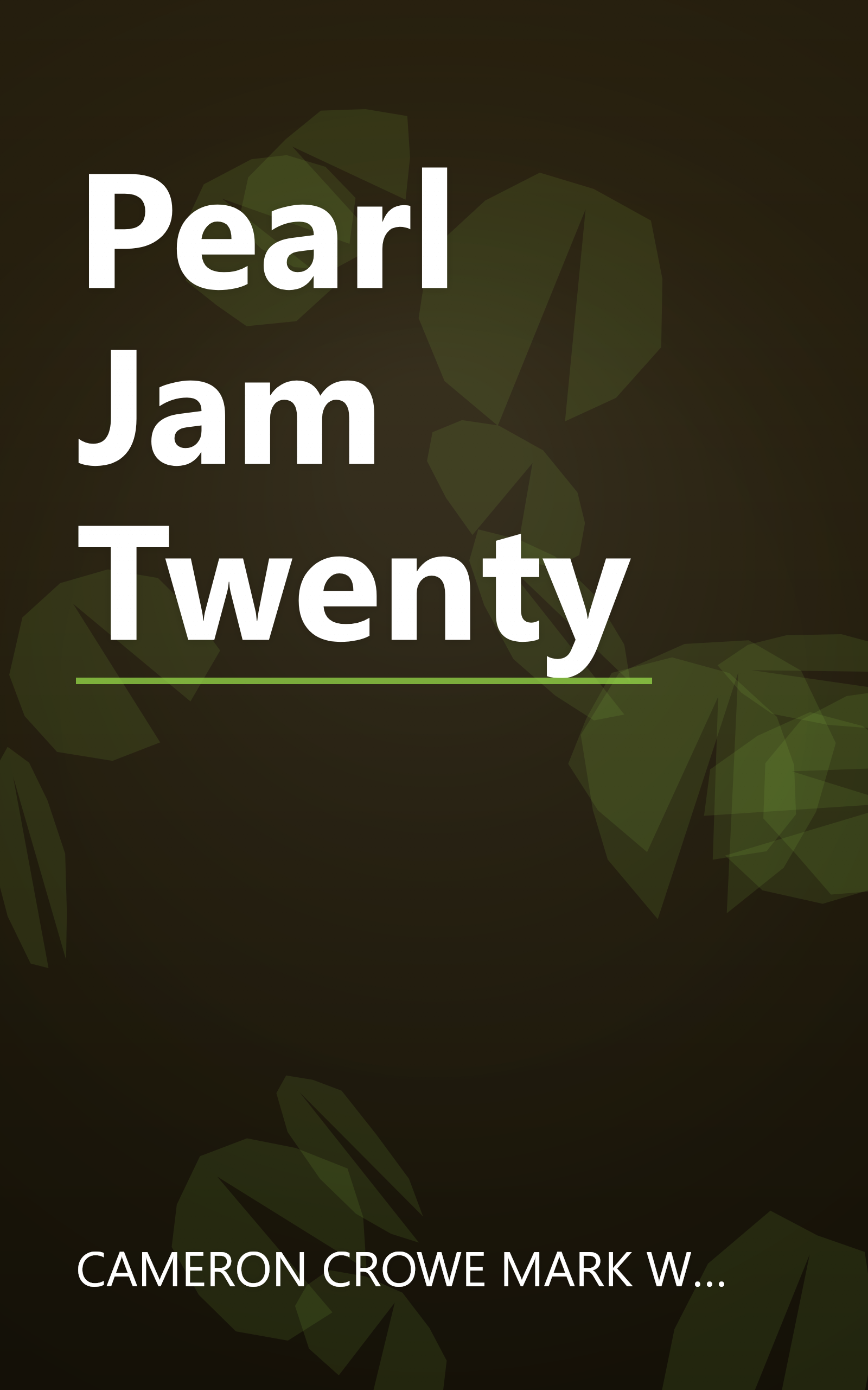 Pearl Jam Twenty book cover