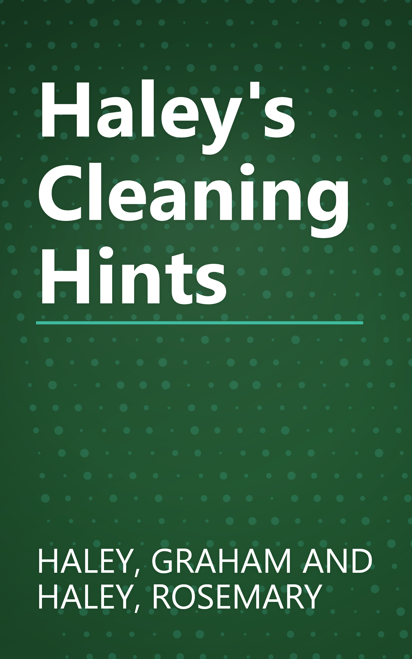 Haley's Cleaning Hints book cover