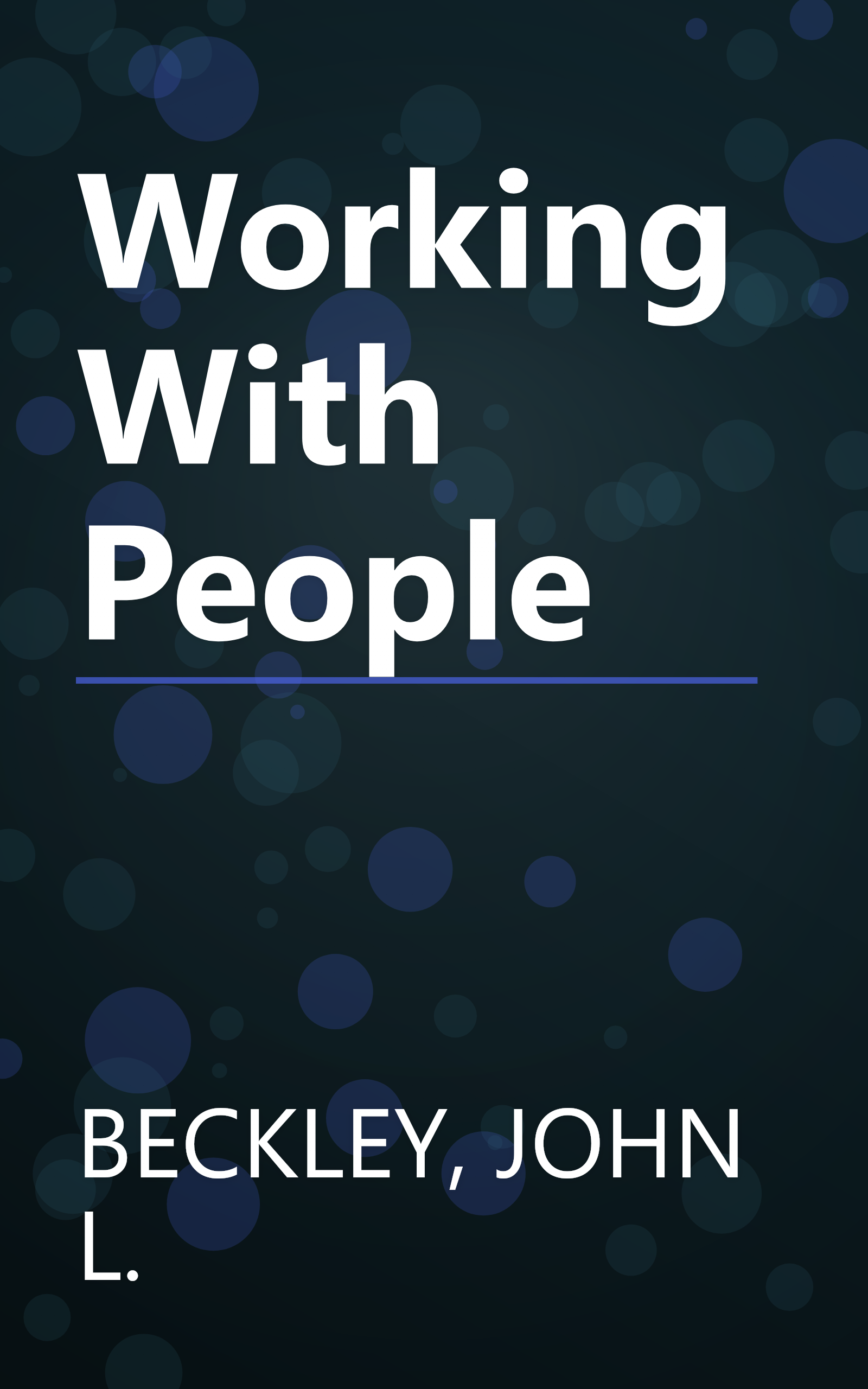Working With People book cover