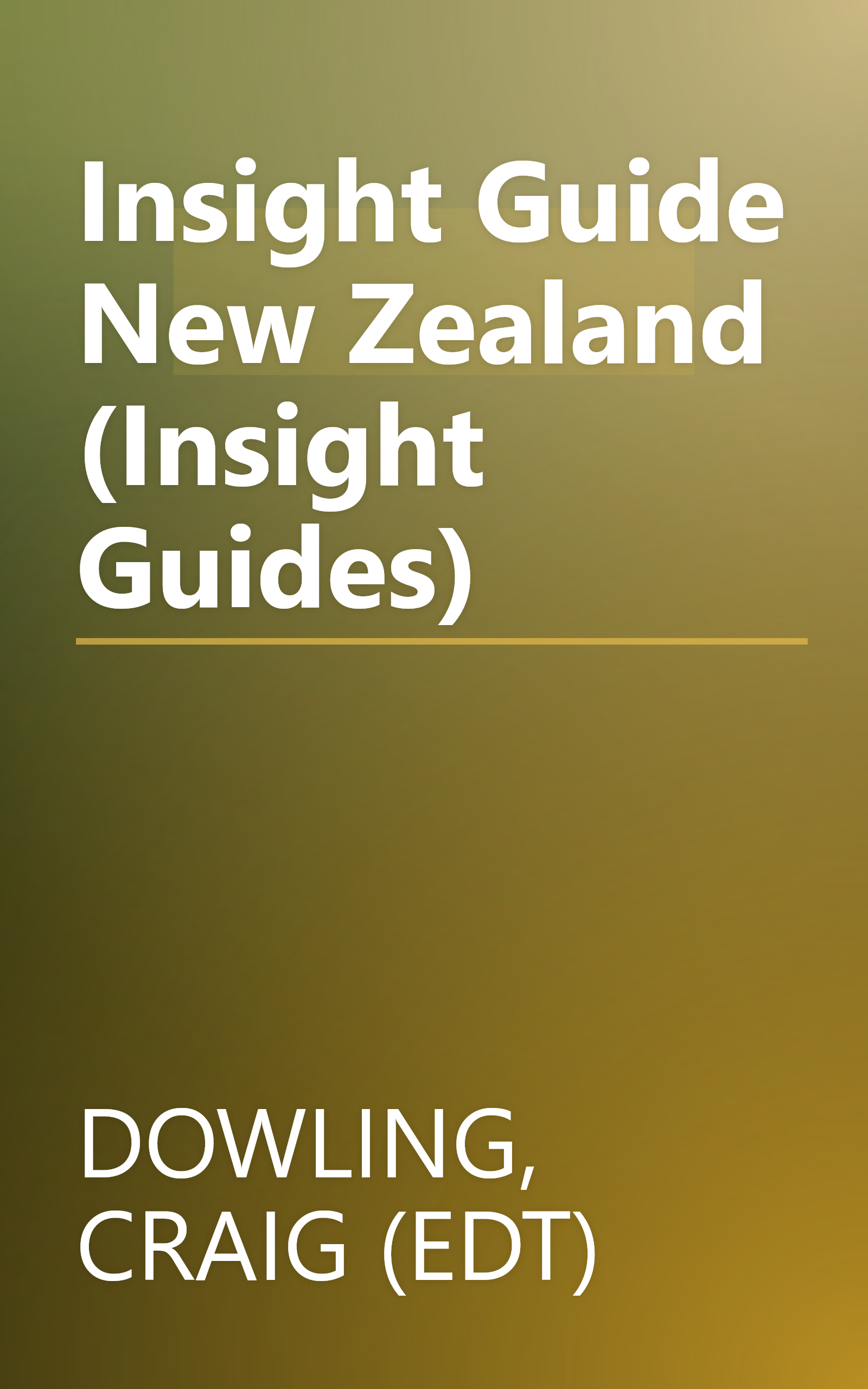 Insight Guide New Zealand (Insight Guides) book cover