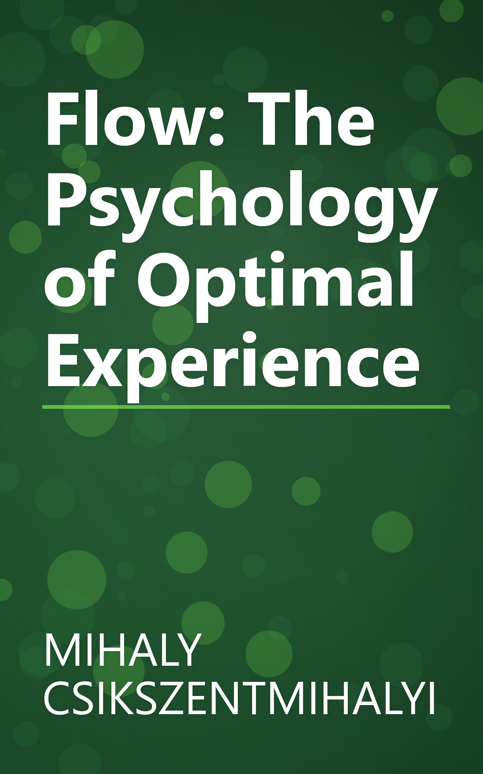 Flow: The Psychology of Optimal Experience book cover