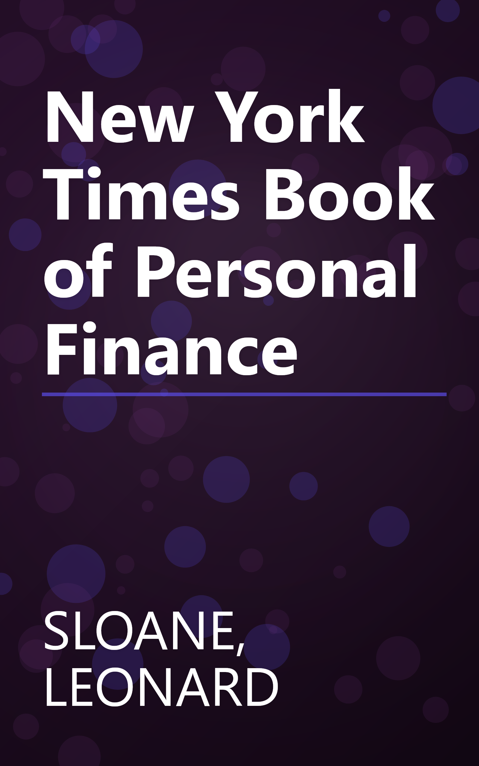 New York Times Book of Personal Finance book cover