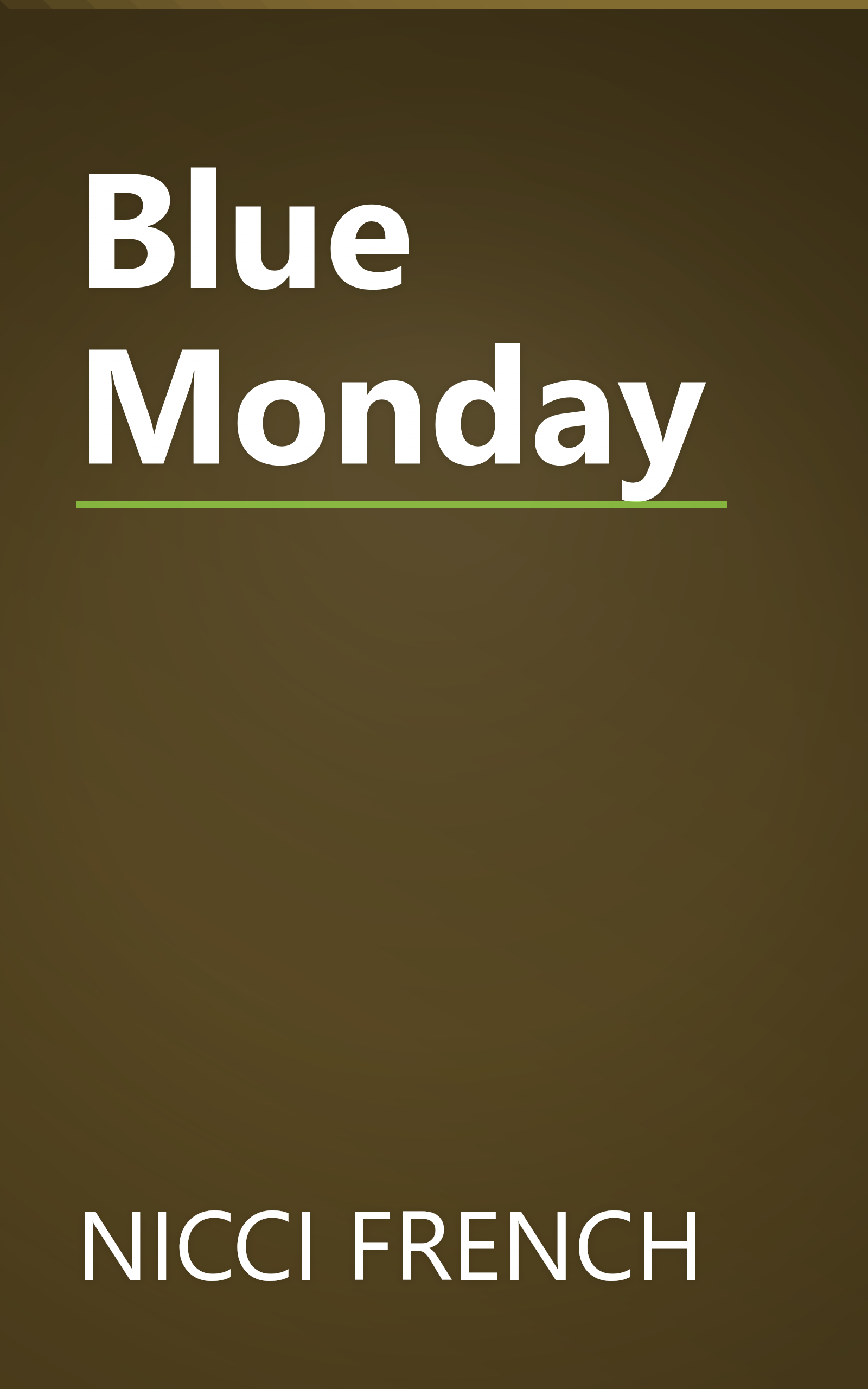 Blue Monday book cover