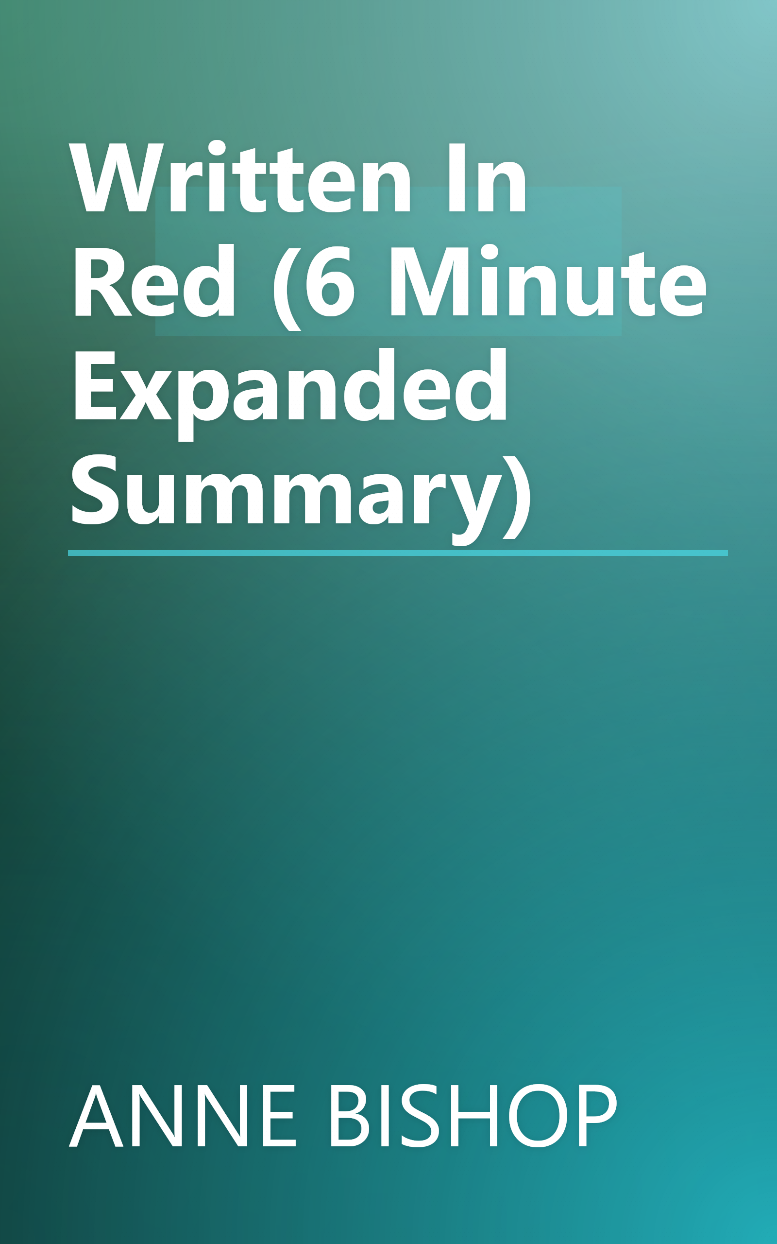 Written In Red (6 Minute   Expanded Summary) book cover