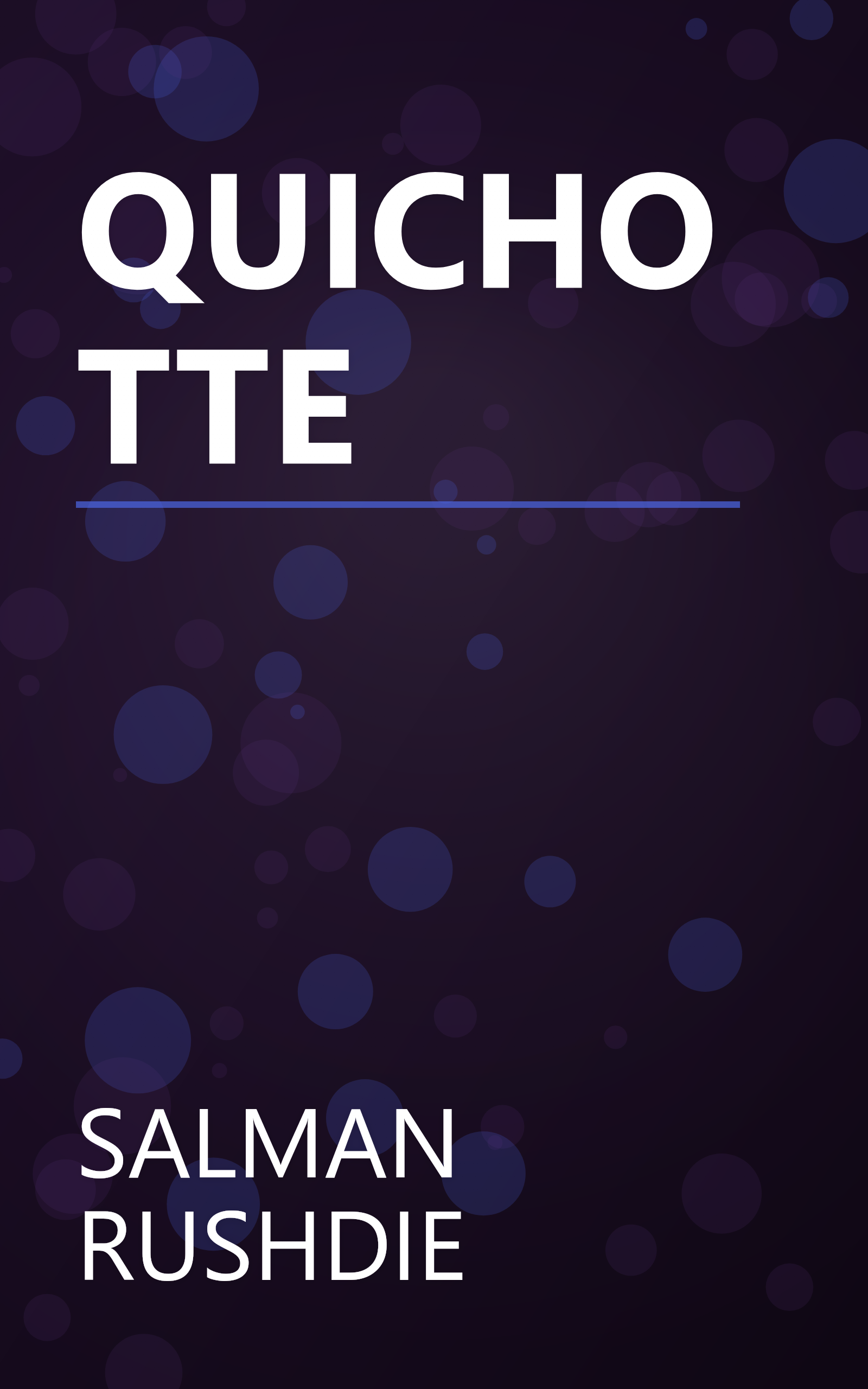 QUICHOTTE book cover