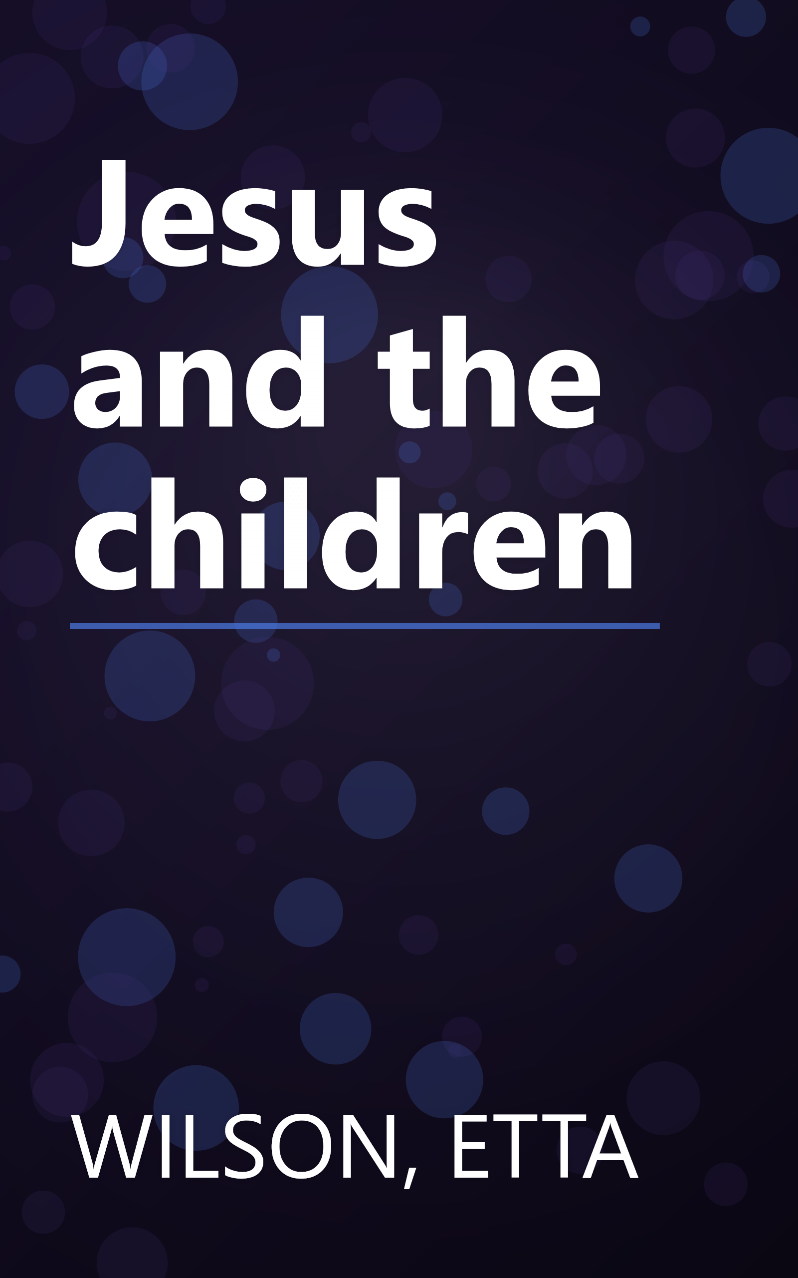 Jesus and the children book cover
