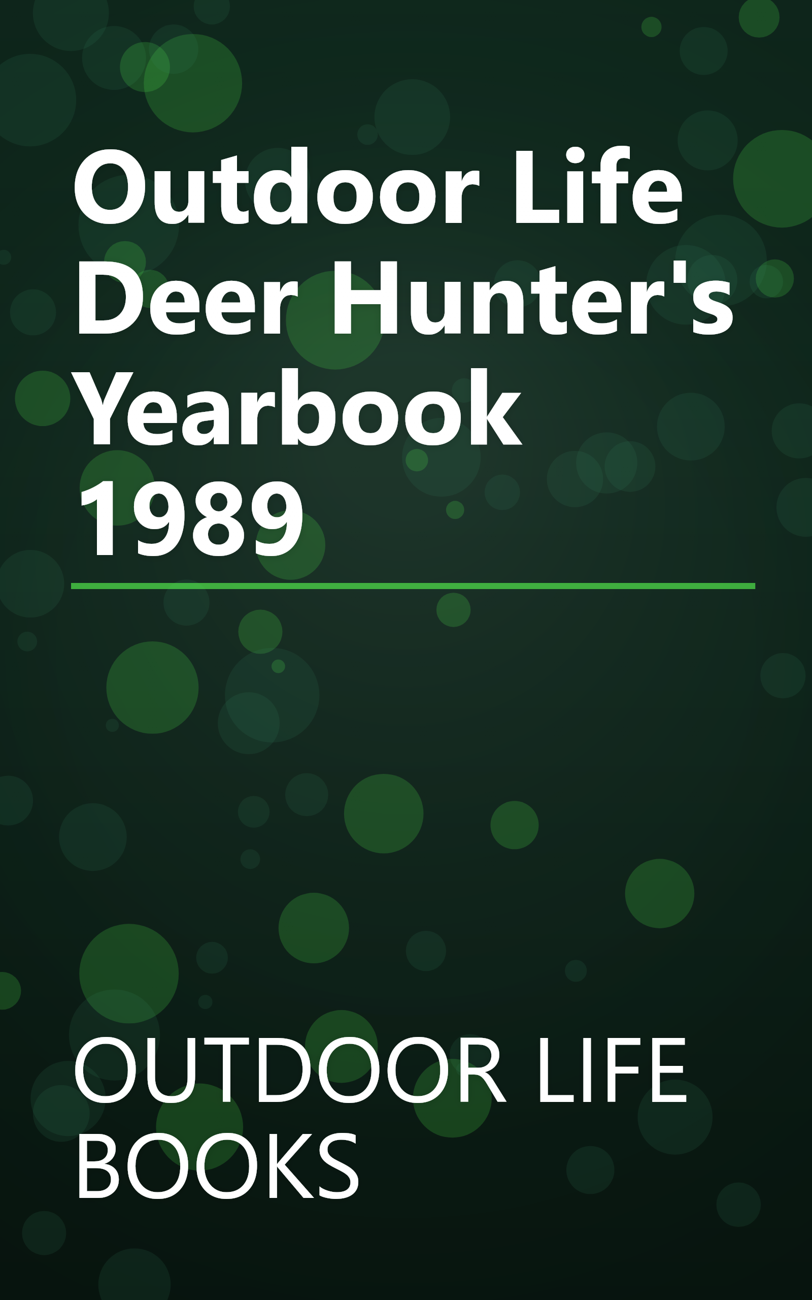 Outdoor Life Deer Hunter's Yearbook 1989 book cover