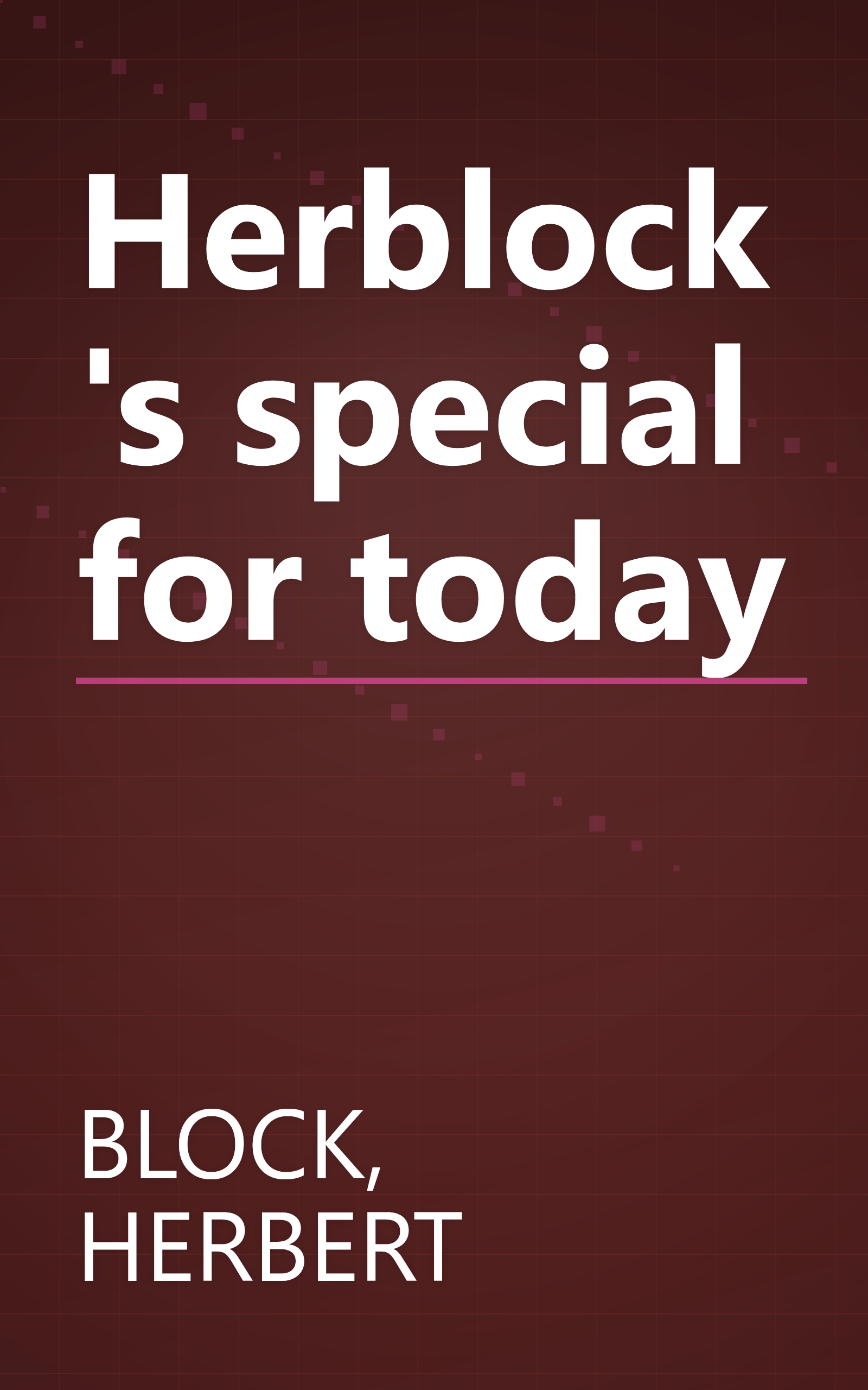 Herblock's special for today book cover