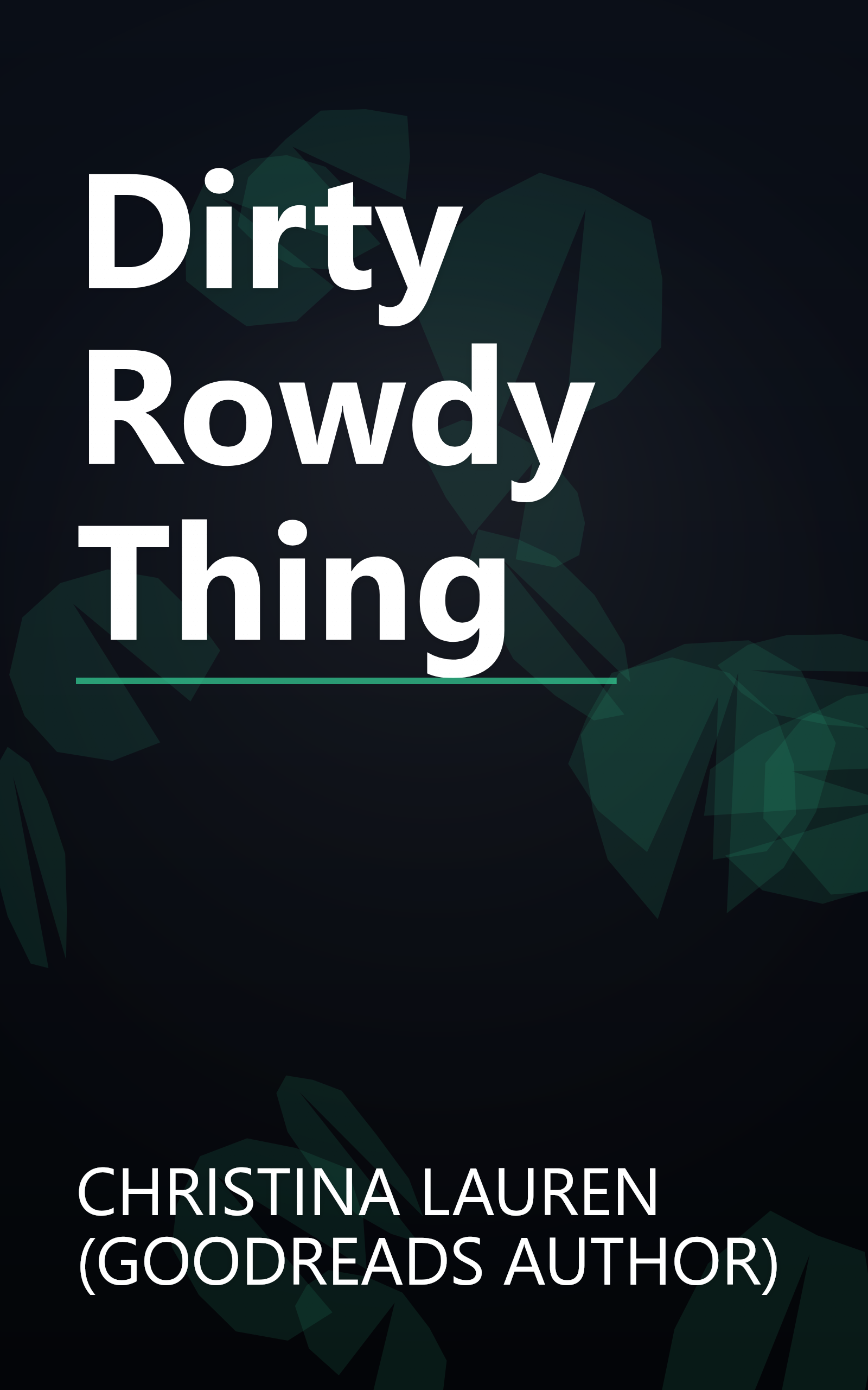 Dirty Rowdy Thing book cover